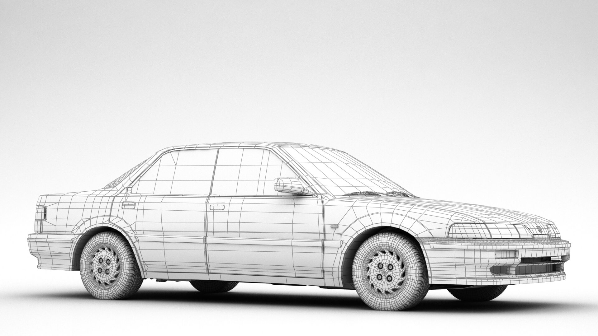 Honda Integra 1990 - 3D Model by Carmodels3D