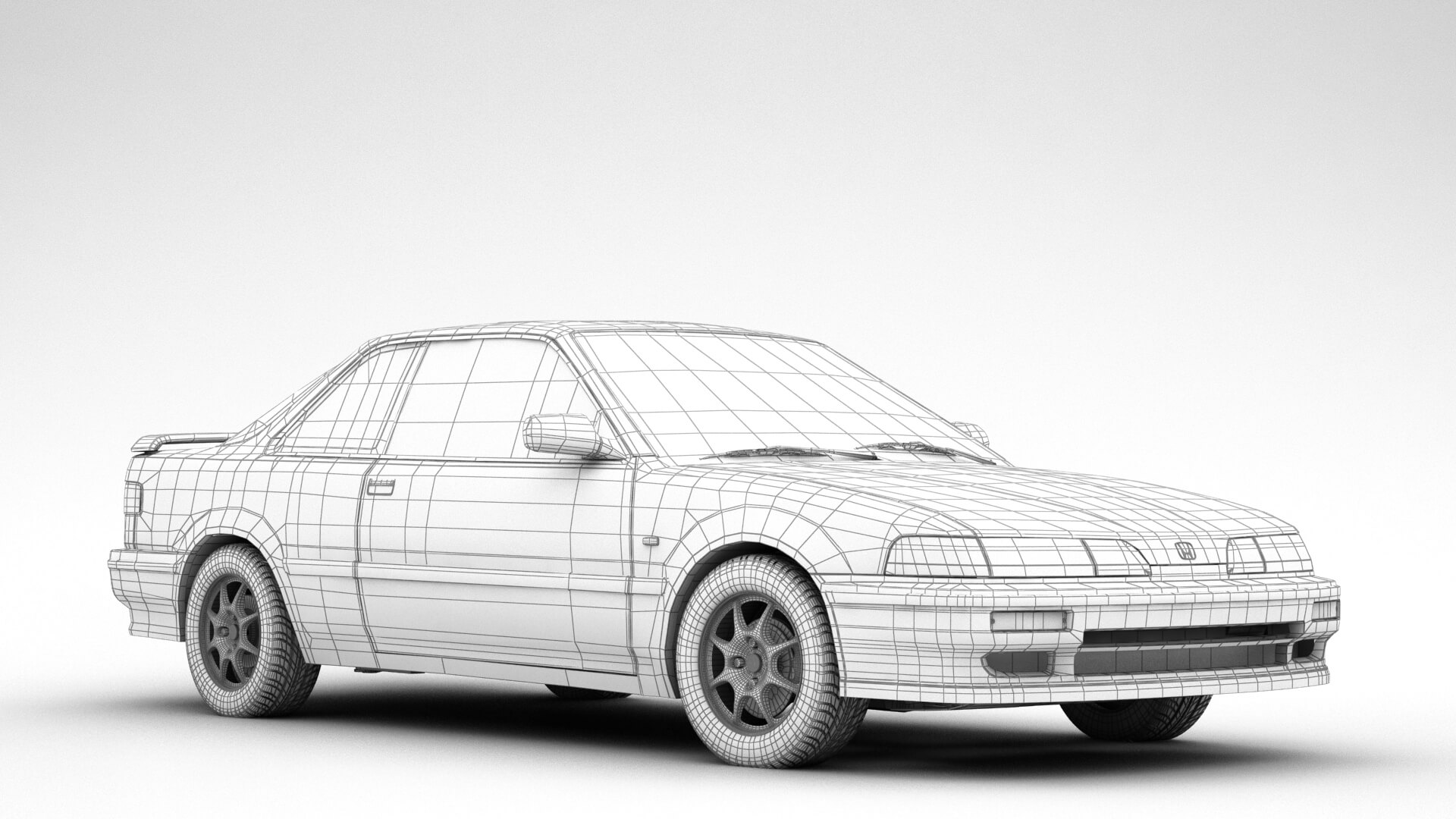 Honda Integra Coupe 1990 - 3D Model by Carmodels3D