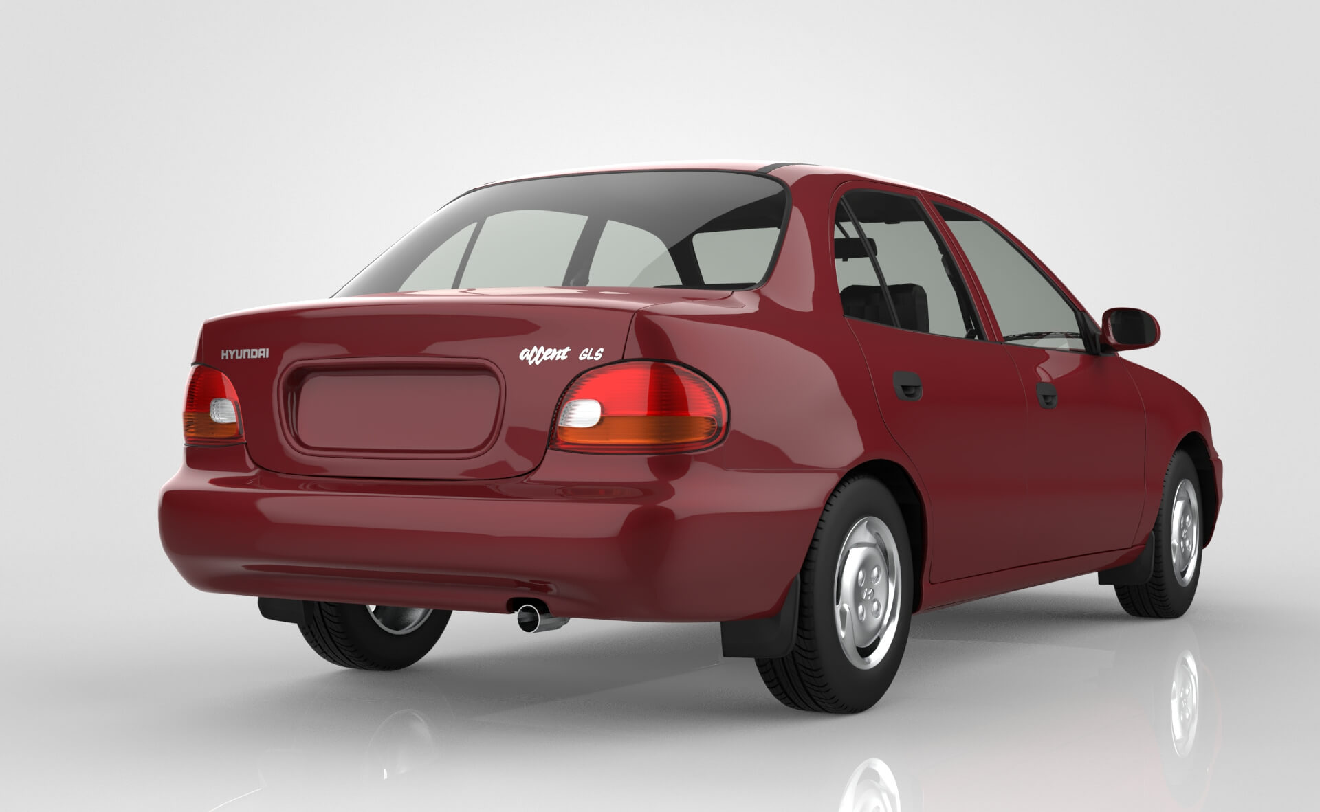 Hyundai Accent 1996 - 3D Model by Carmodels3D