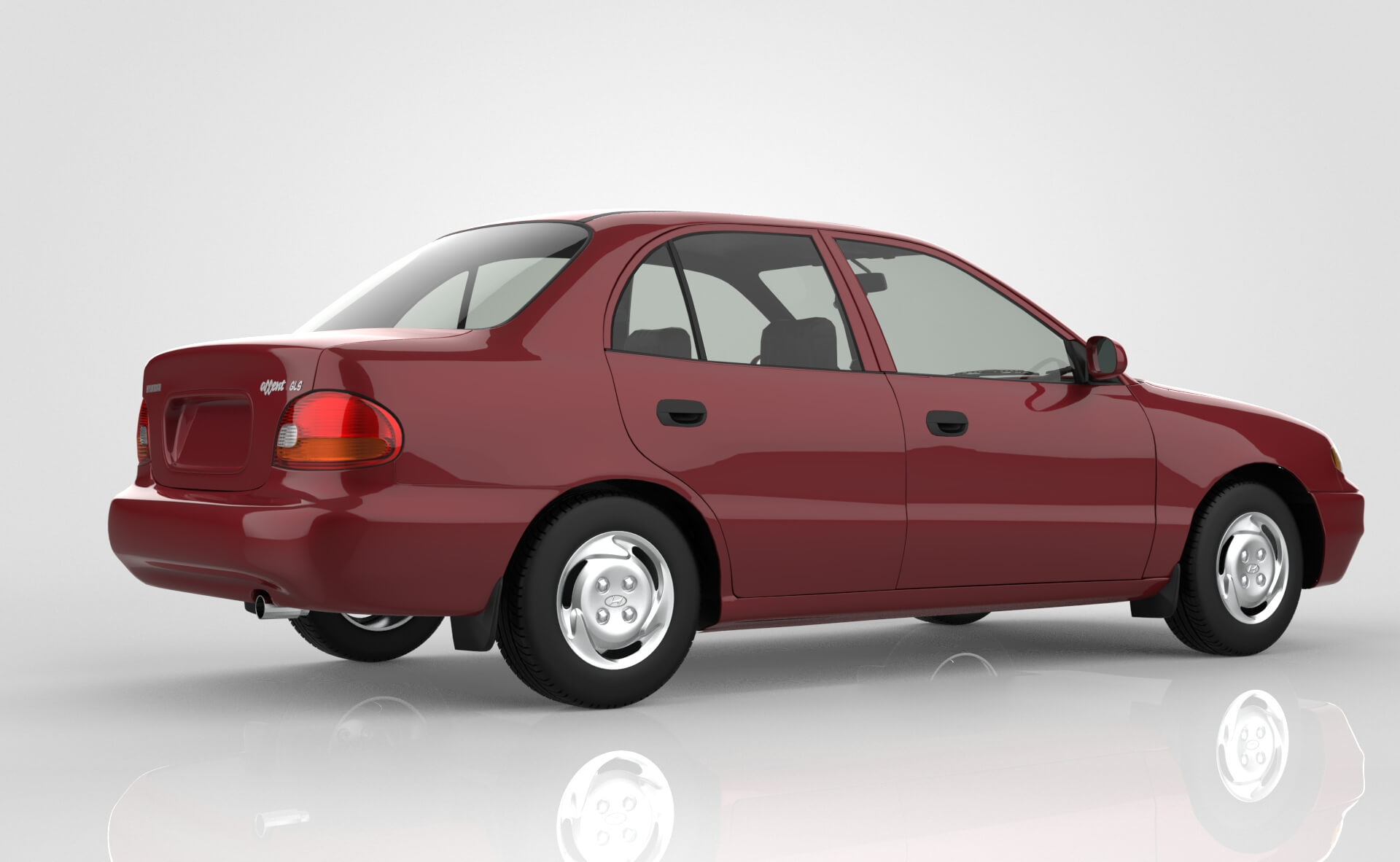 Hyundai Accent 1996 - 3D Model by Carmodels3D