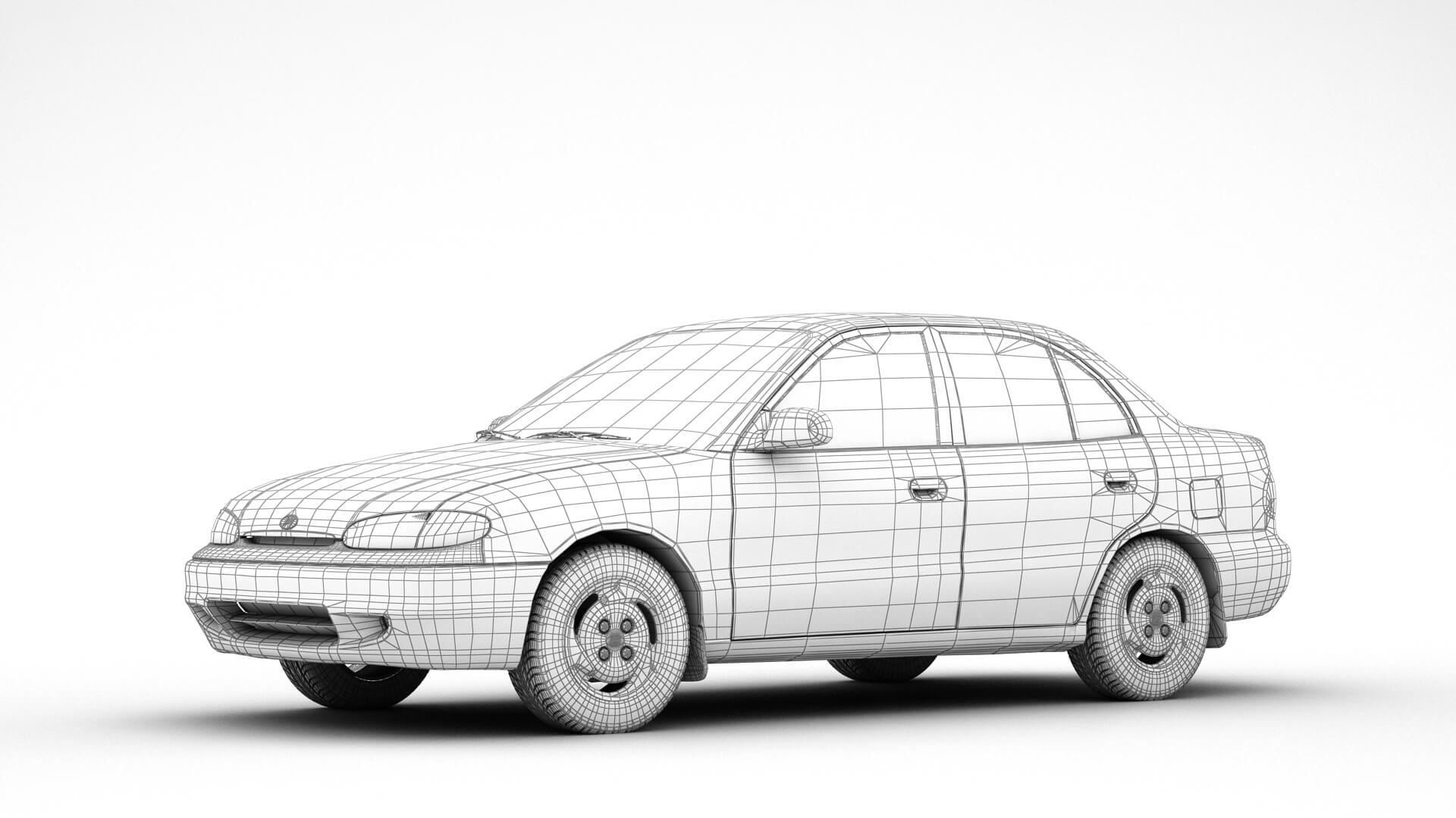 Hyundai Accent 1996 - 3D Model by Carmodels3D