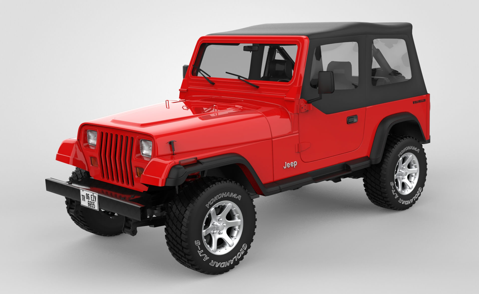 Jeep Wrangler Yj 1987 - 3D Model by Carmodels3D
