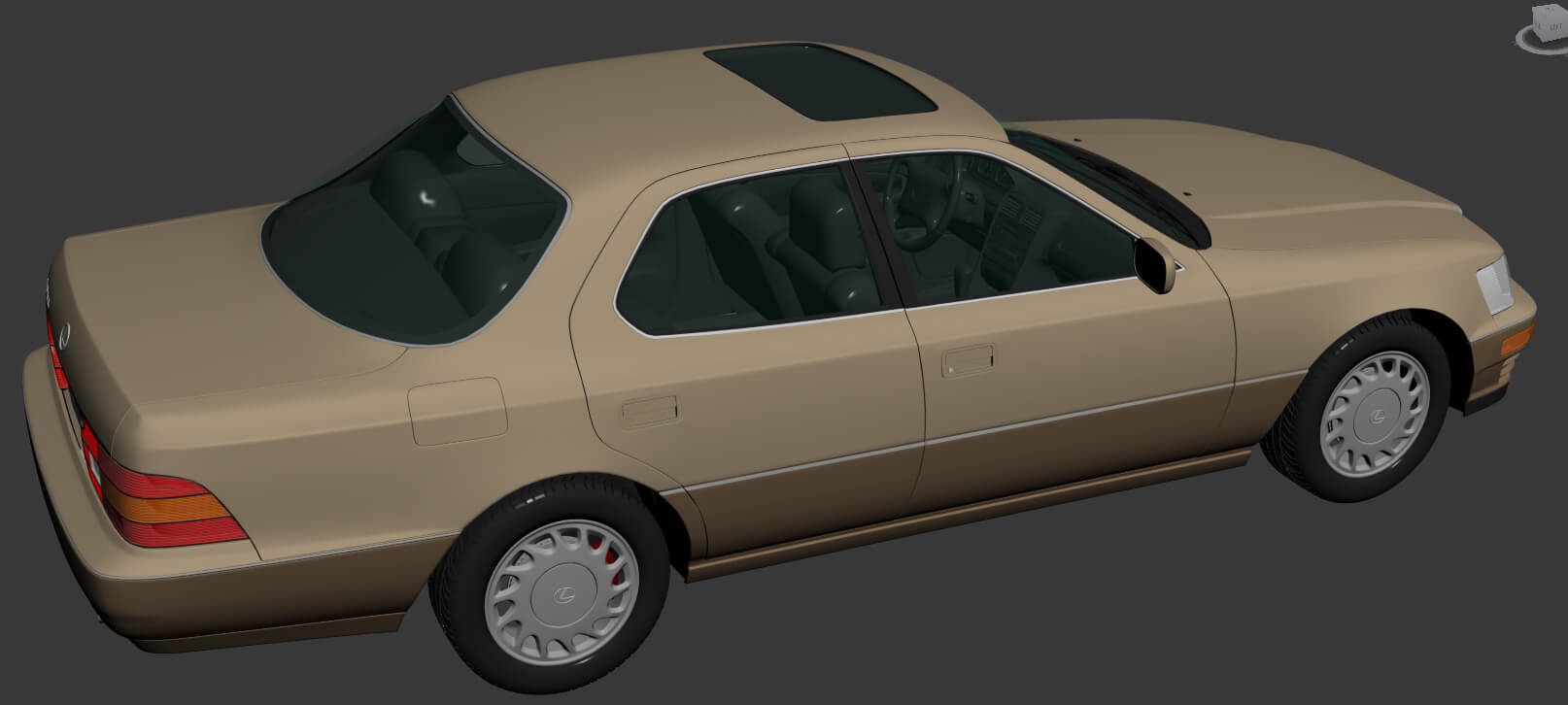 Lexus LS 400 1989 - 3D Model by Carmodels3D