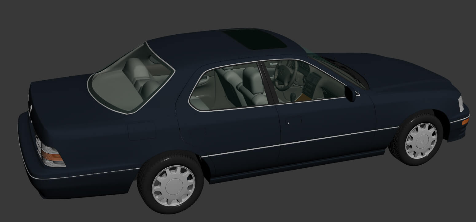 Lexus LS 400 1995 - 3D Model by Carmodels3D