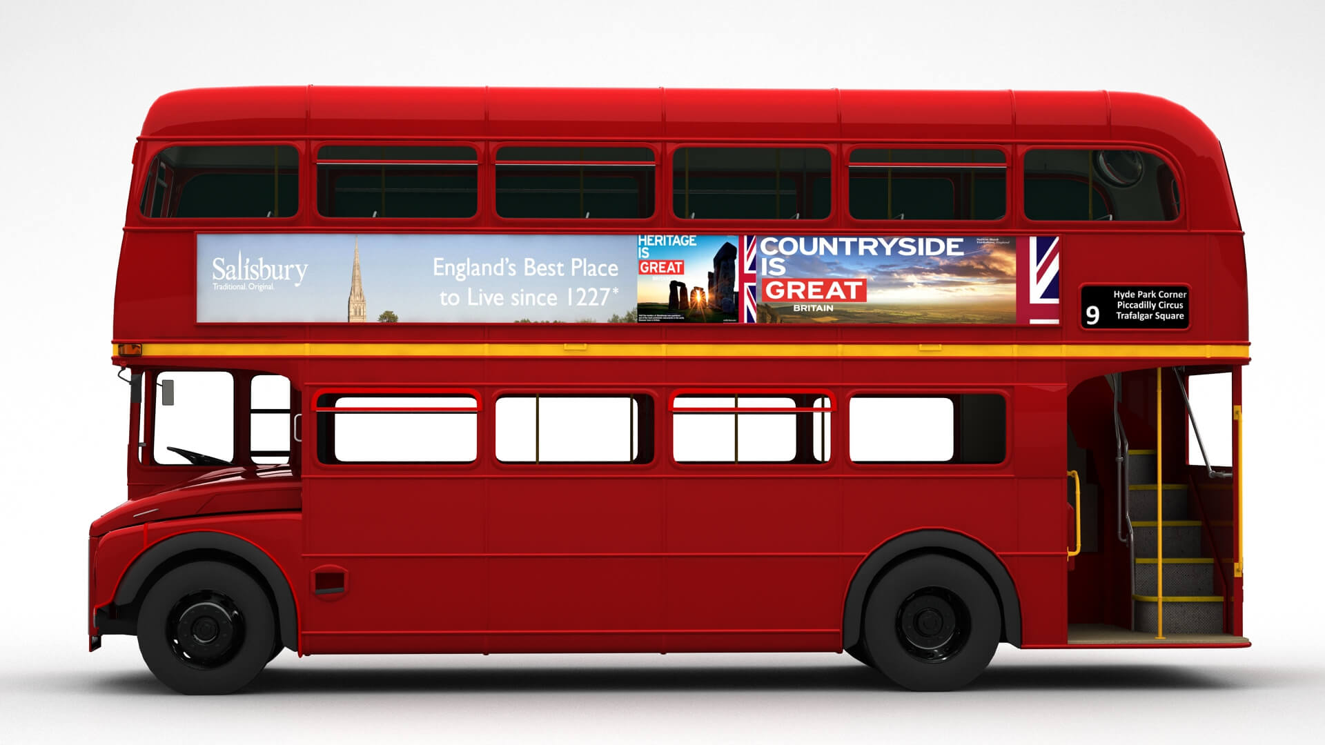 London Double Decker Bus - 3D Model by Carmodels3D