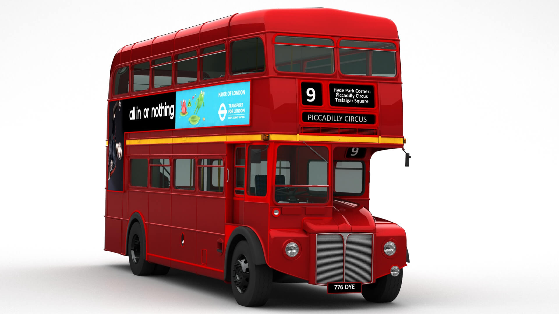 London Double Decker Bus - 3D Model by Carmodels3D