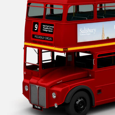 London Double Decker Bus - 3D Model by Carmodels3D