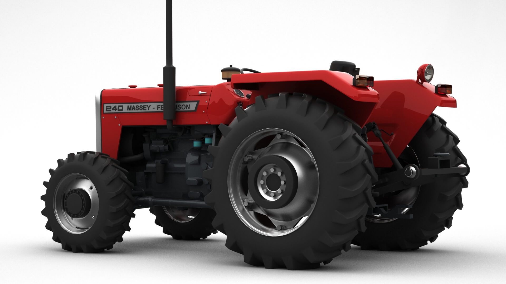 Massey Ferguson 240 1996 4X4 - 3D Model by Carmodels3D