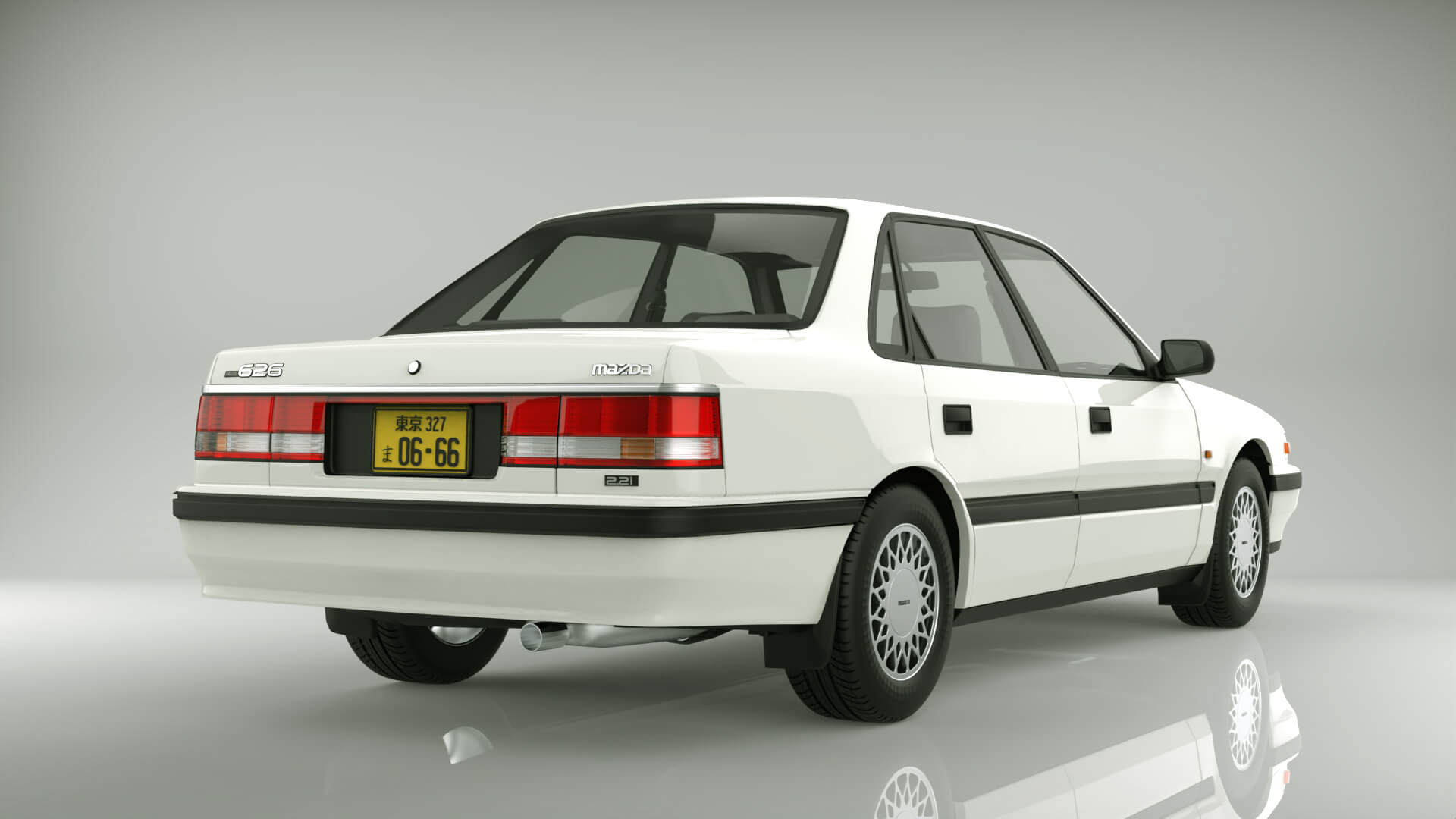 Mazda 626 Sedan 1990 - 3D Model by Carmodels3D