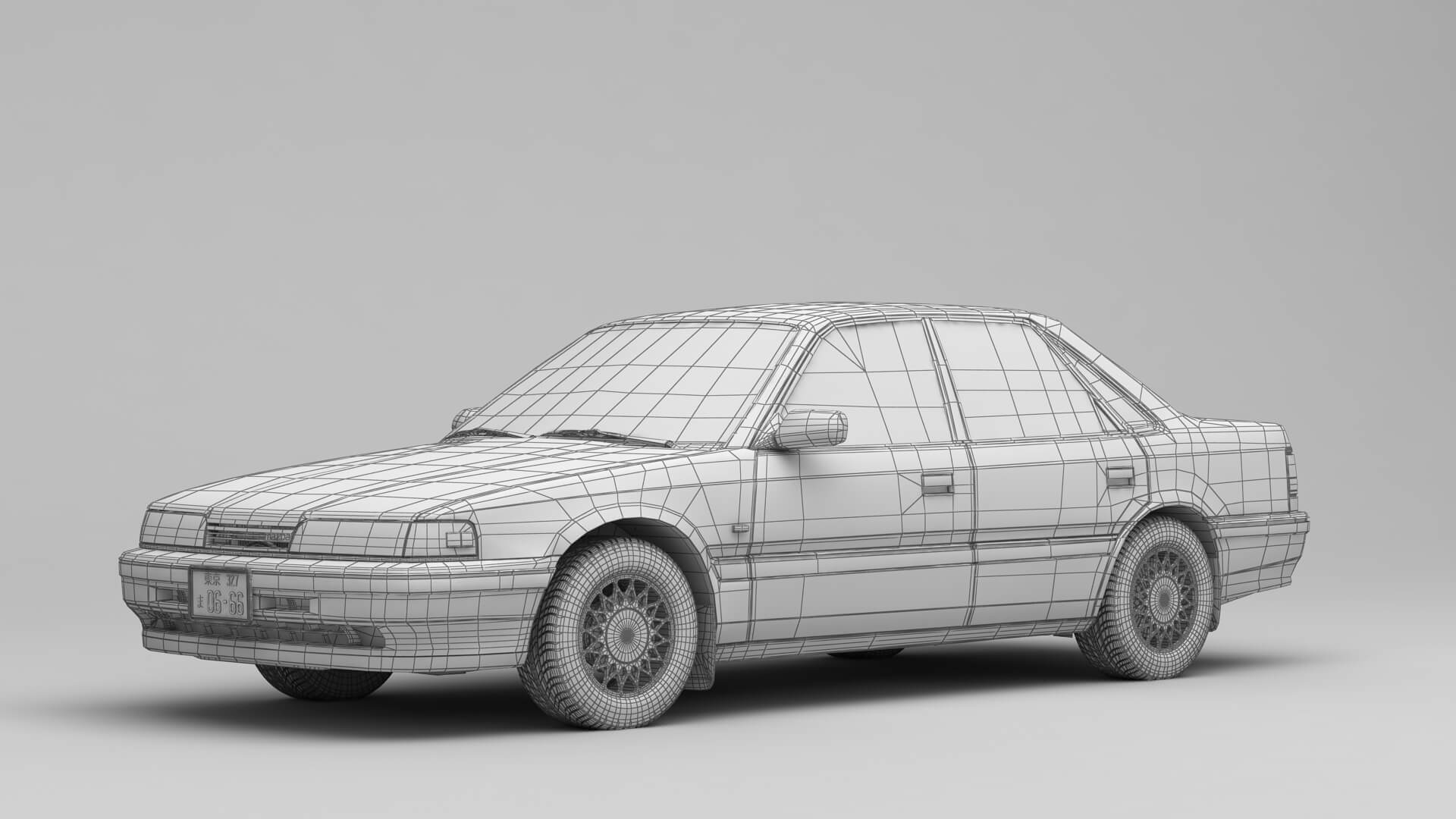 Mazda 626 Sedan 1990 - 3D Model by Carmodels3D