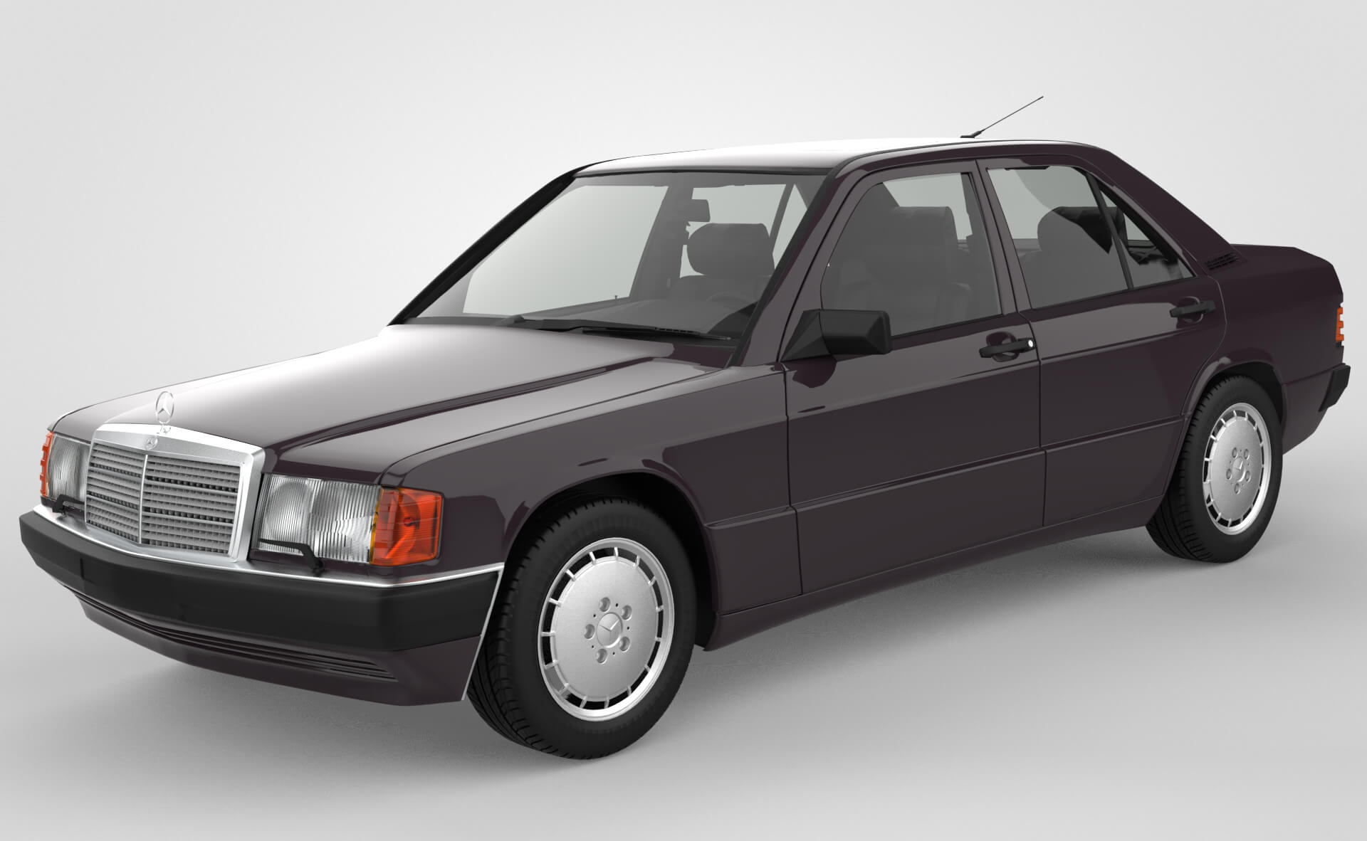 Mercedes Benz 190E 1990 W201 - 3D Model by Carmodels3D