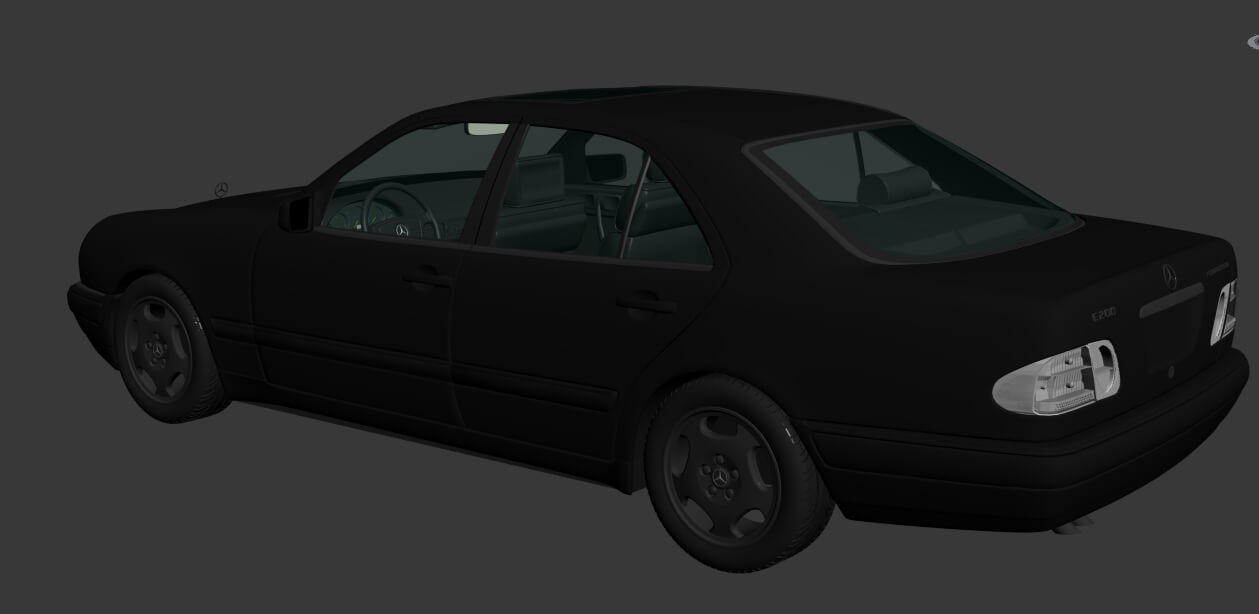Mercedes Benz E-Class W210 3D Model by Carmodels3D