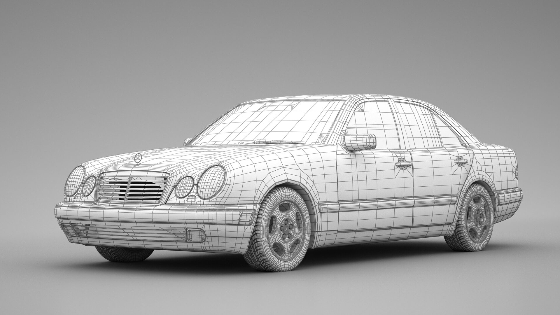 Mercedes Benz E-Class W210 3D Model by Carmodels3D