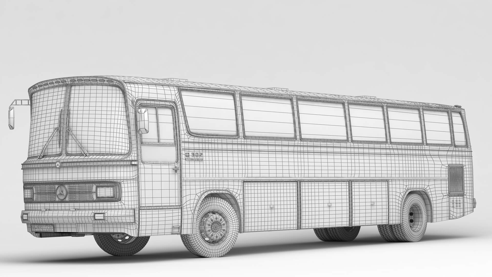 Mercedes Benz O302 - 3D Model by Carmodels3D