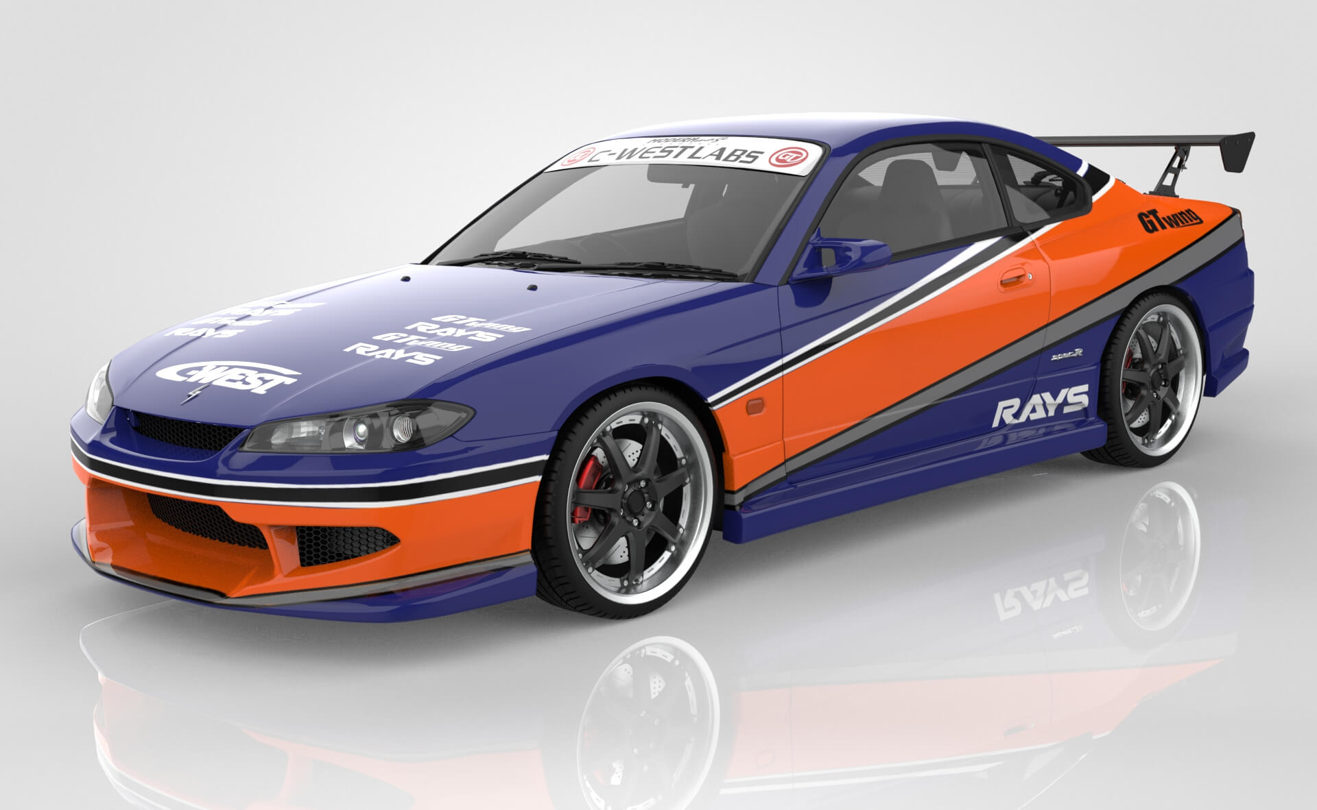 Nissan Silvia S15 Tokyo Drift - 3D Model by Carmodels3D