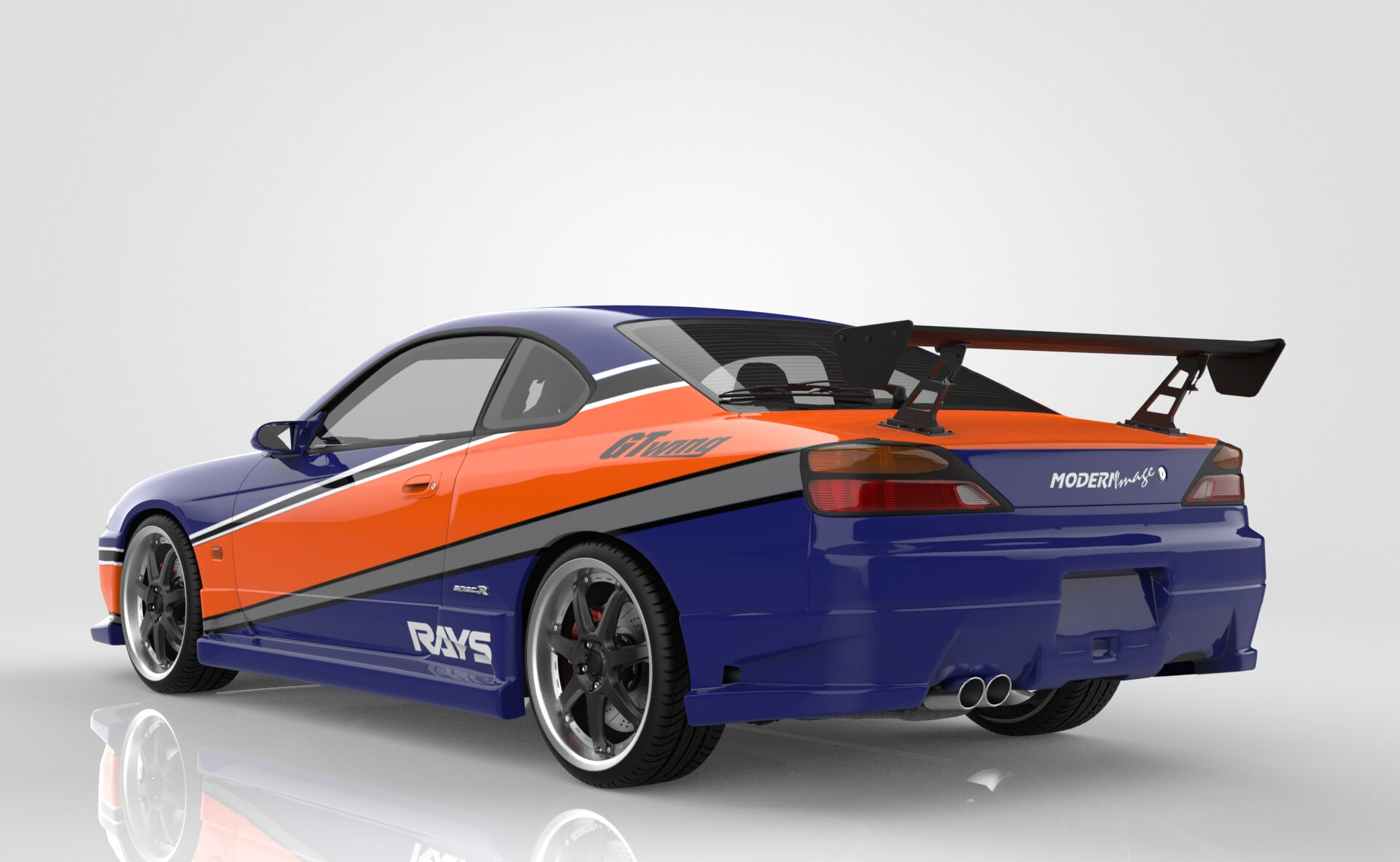Nissan Silvia S15 Tokyo Drift - 3D Model by Carmodels3D