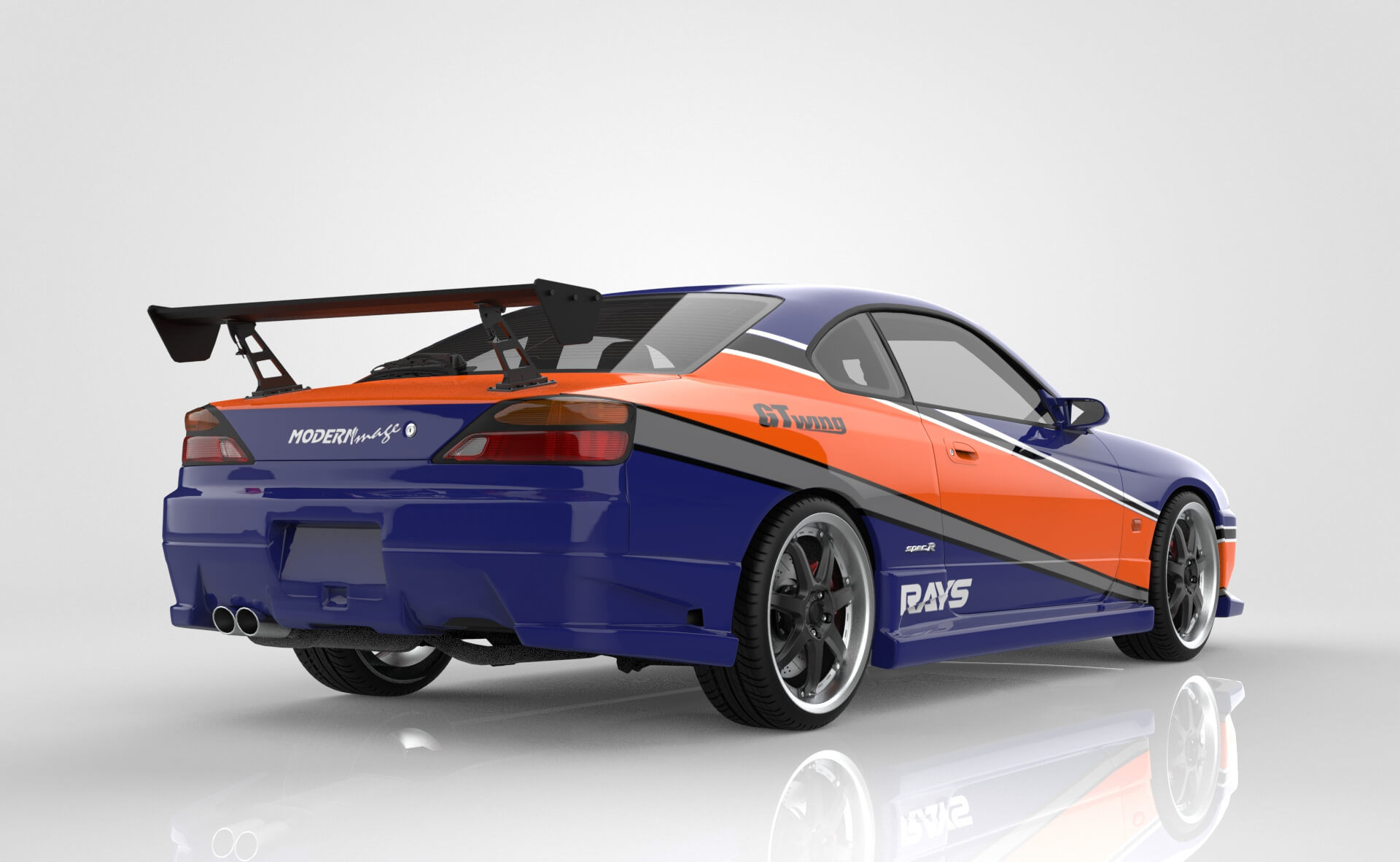 Nissan Silvia S15 Tokyo Drift - 3D Model by Carmodels3D