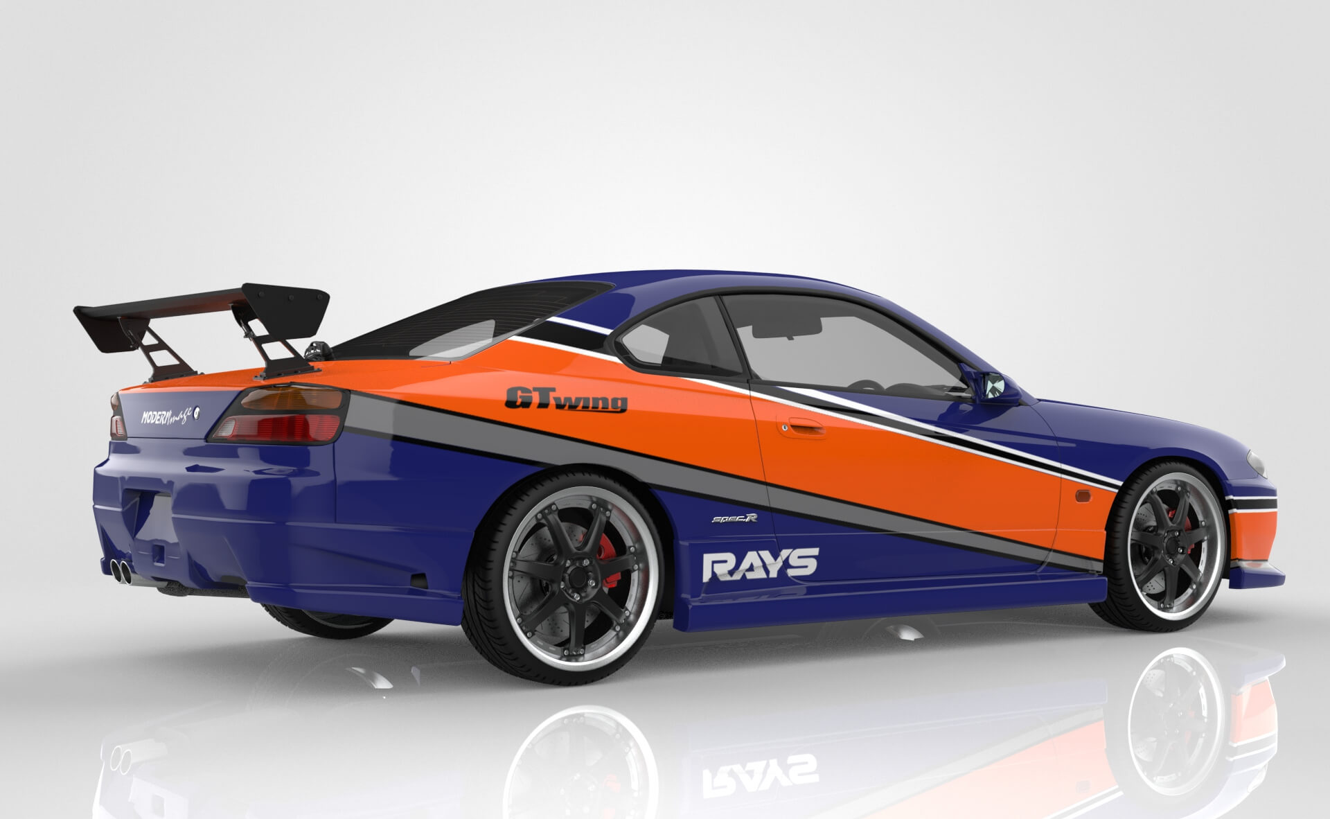 Nissan Silvia S15 Tokyo Drift - 3D Model by Carmodels3D