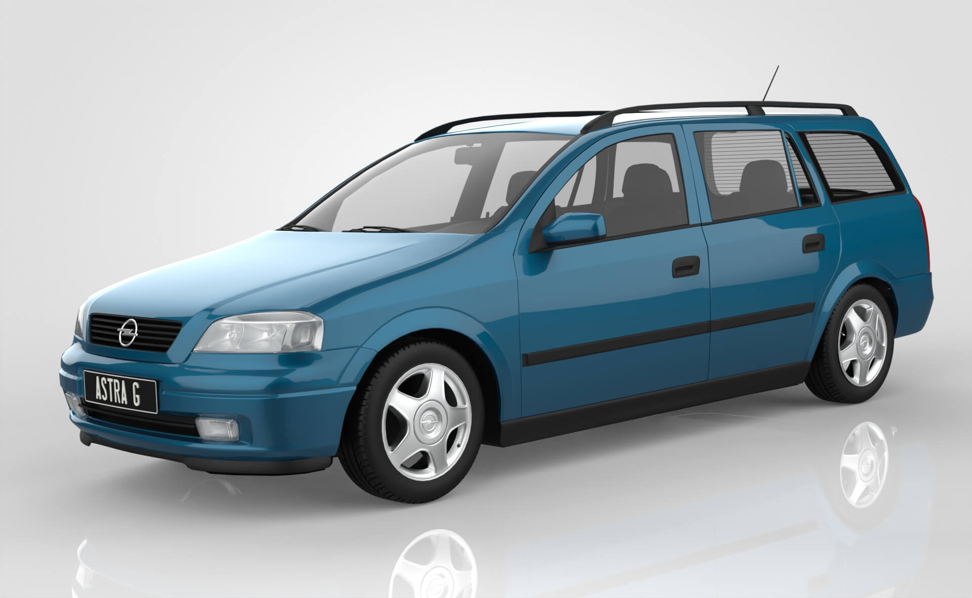 Opel Astra G Station Wagon - 3D Model by Carmodels3D