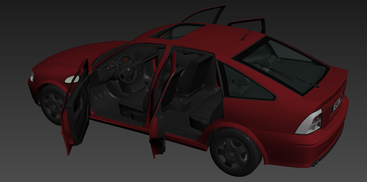 Opel Vectra B HB Facelift - 3D Model by Carmodels3D