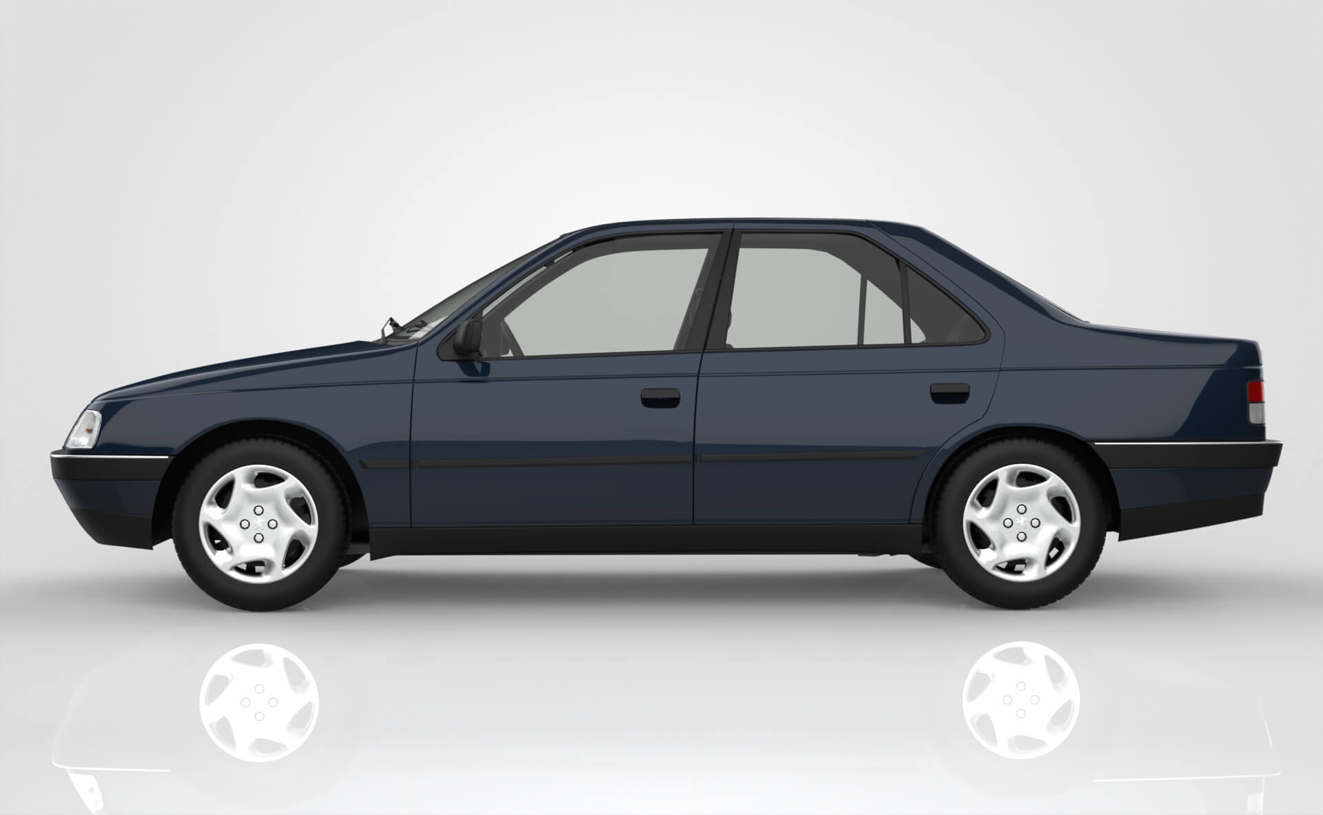 Peugeot 405 Sri Sedan - 3D Model by Carmodels3D