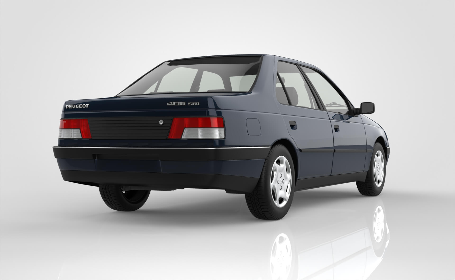 Peugeot 405 Sri Sedan - 3D Model by Carmodels3D