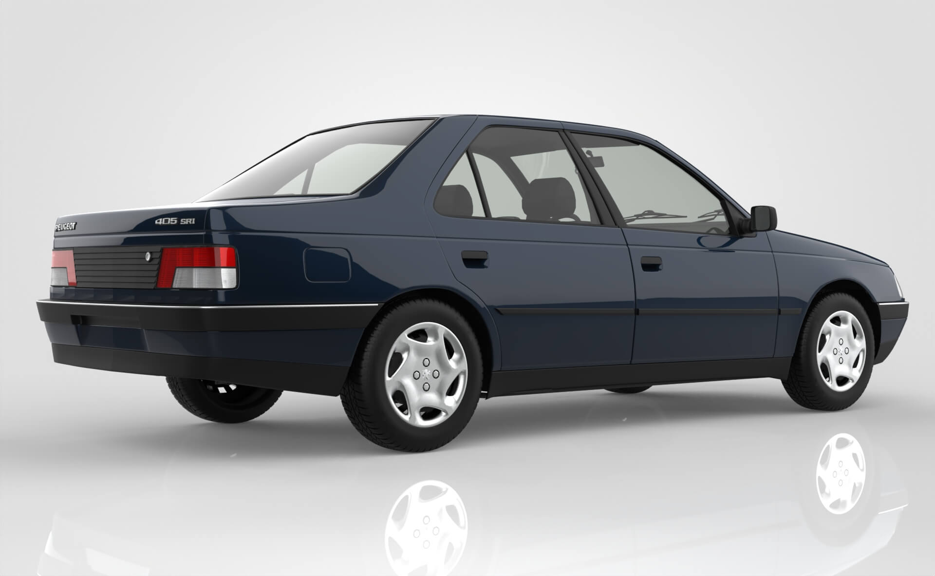 Peugeot 405 Sri Sedan - 3D Model by Carmodels3D