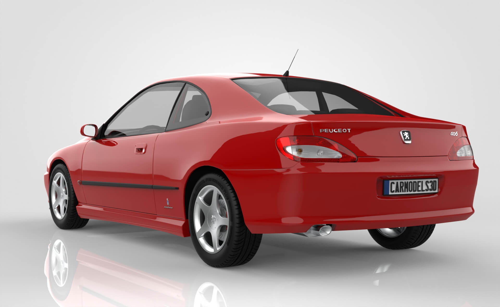 Peugeot 406 Coupe 2004 - 3D Model by Carmodels3D