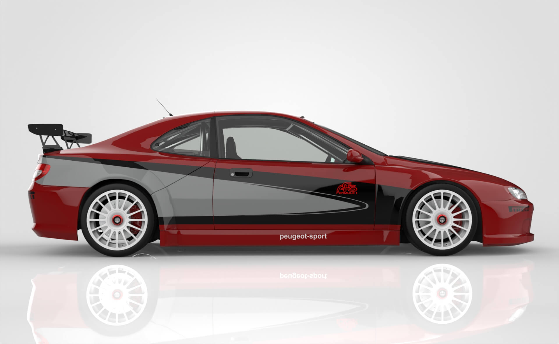 Peugeot 406 Coupe Silhouette - 3D Model by Carmodels3D