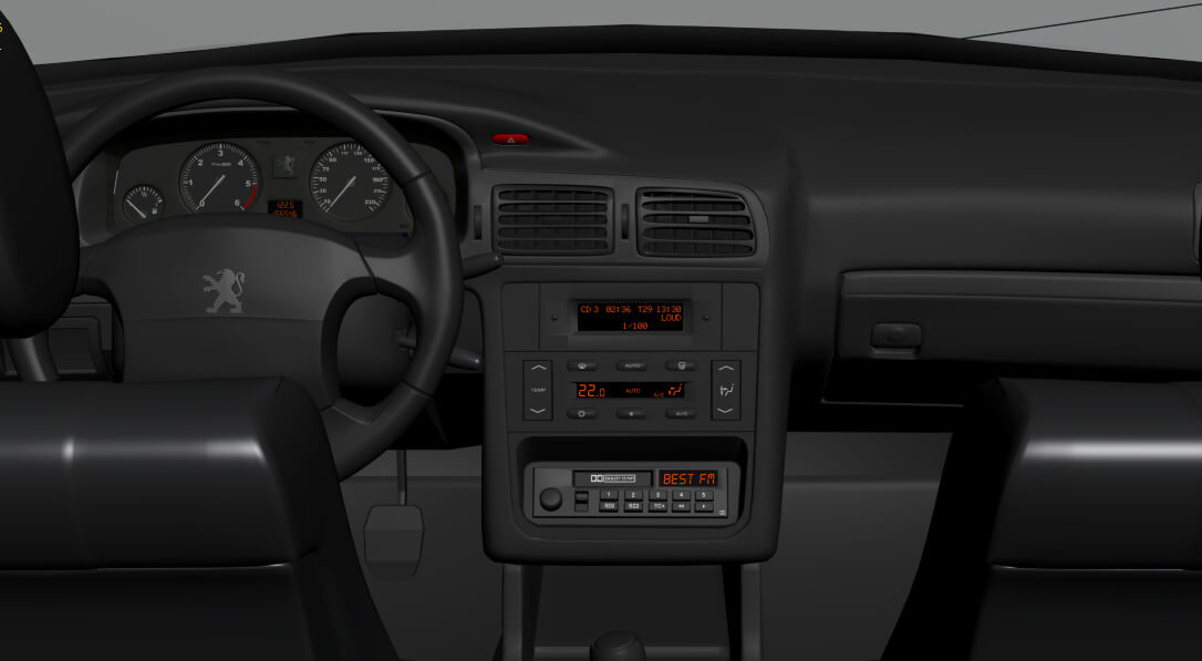 Peugeot 406 Taxi 2 - 3D Model by Carmodels3D