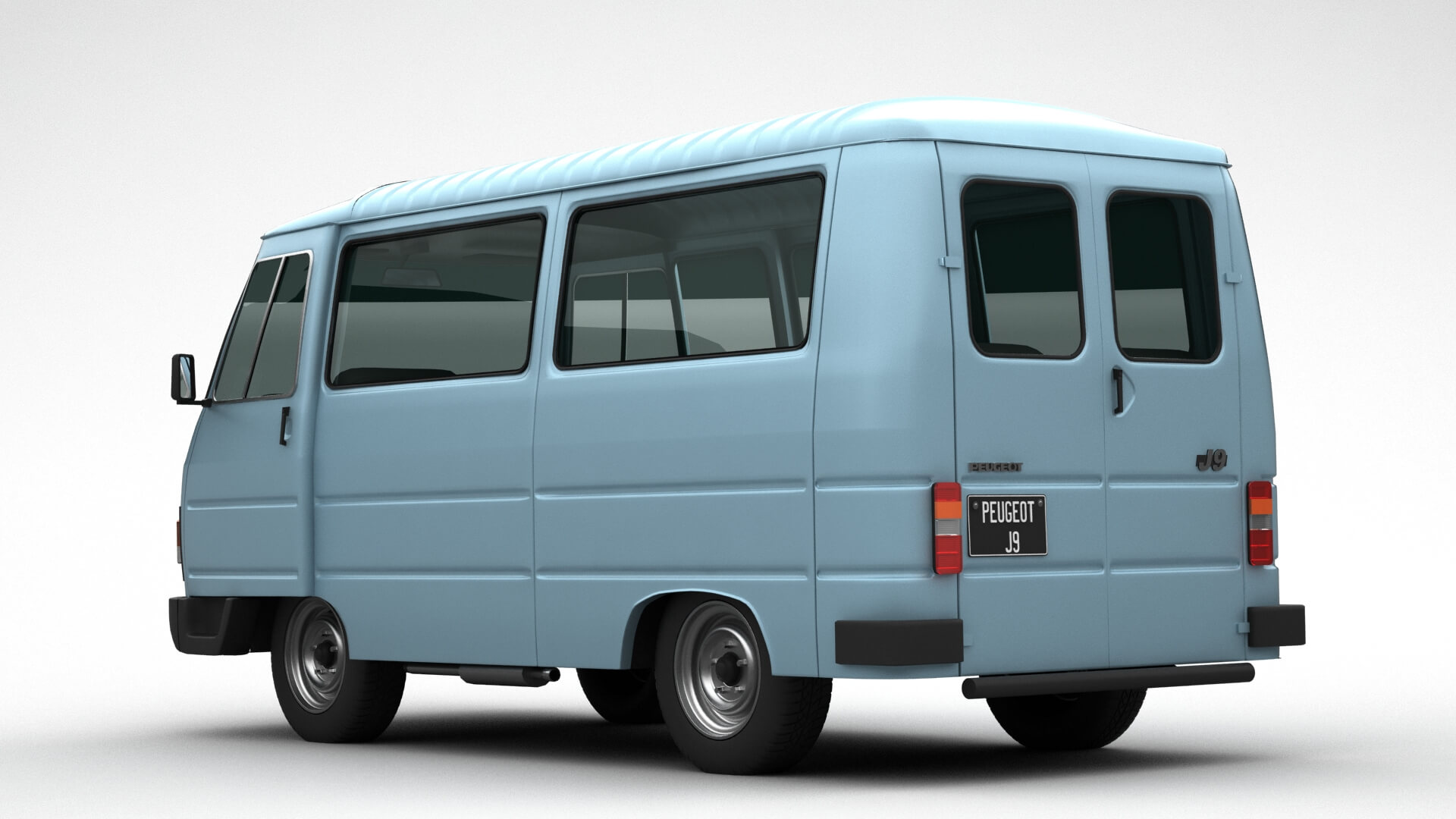 Peugeot J9 Minibus 1981 - 3D Model by Carmodels3D
