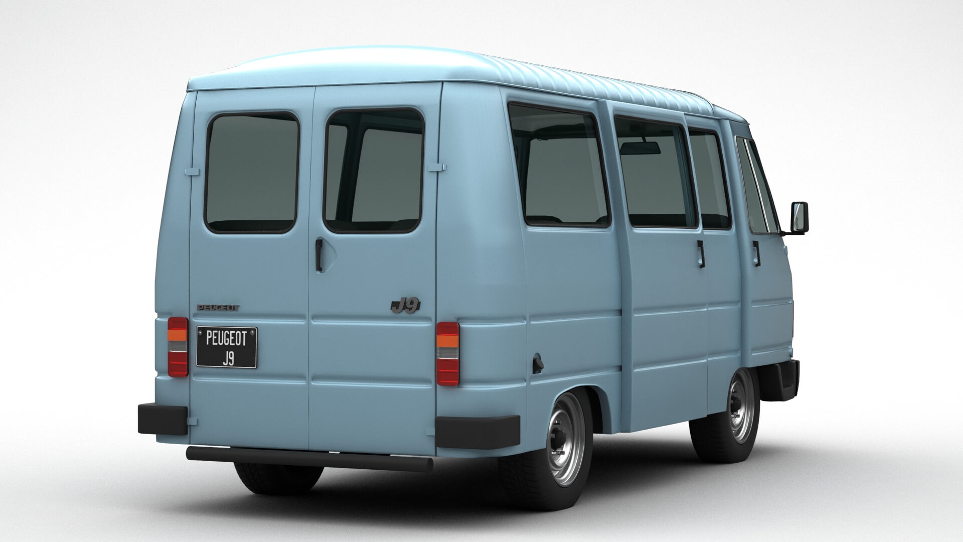Peugeot J9 Minibus 1981 - 3D Model by Carmodels3D
