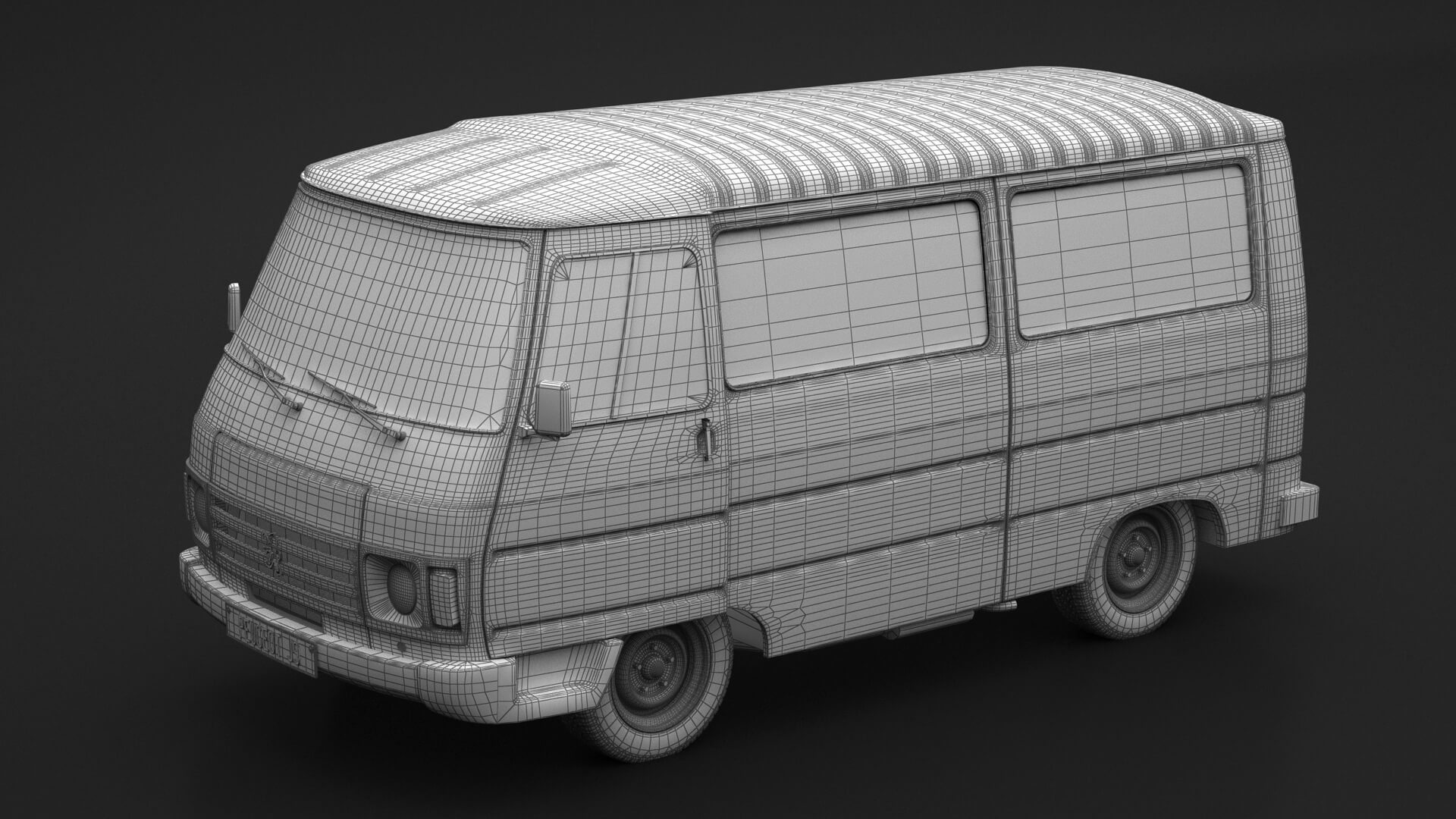 Peugeot J9 Minibus 1981 - 3D Model by Carmodels3D