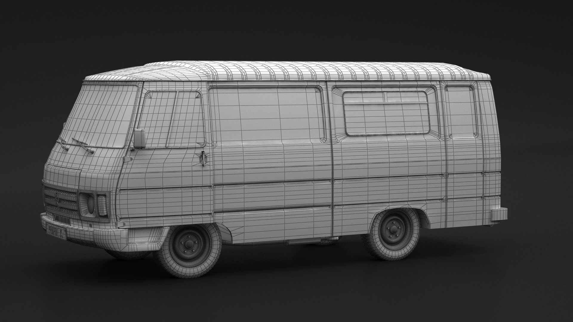 Peugeot J9 Van 1981 - 3D Model by Carmodels3D