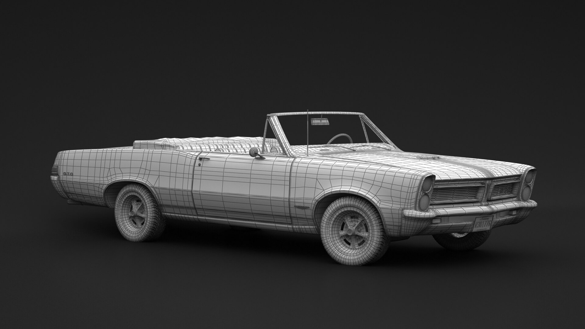 Pontiac GTO Convertible 1965 - 3D Model by Carmodels3D