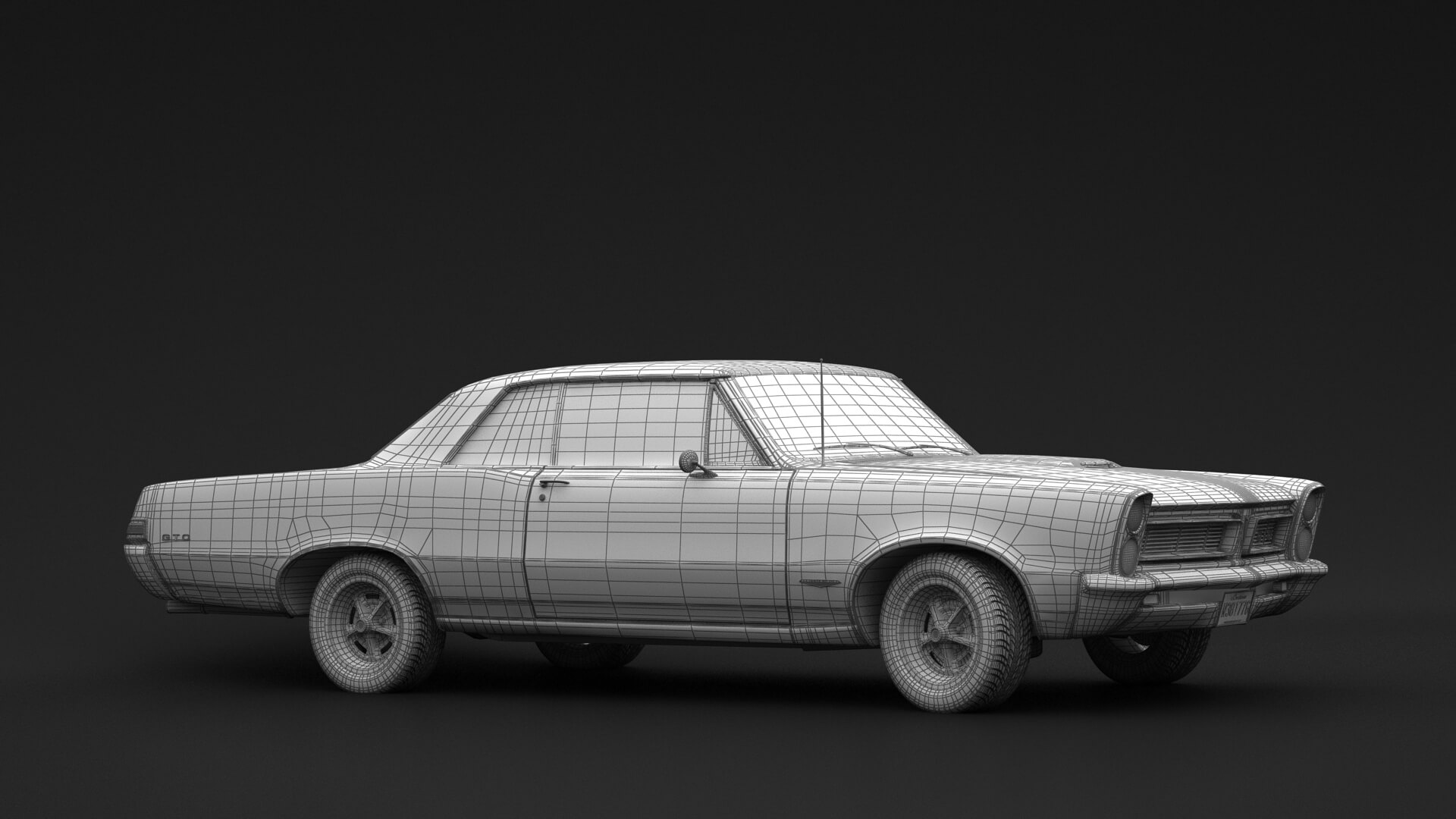 Pontiac GTO Hardtop 1965 - 3D Model by Carmodels3D