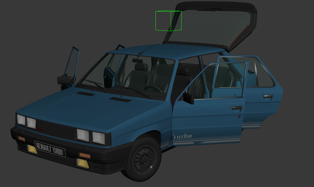Renault 11 Turbo 1986 - 3D Model by Carmodels3D