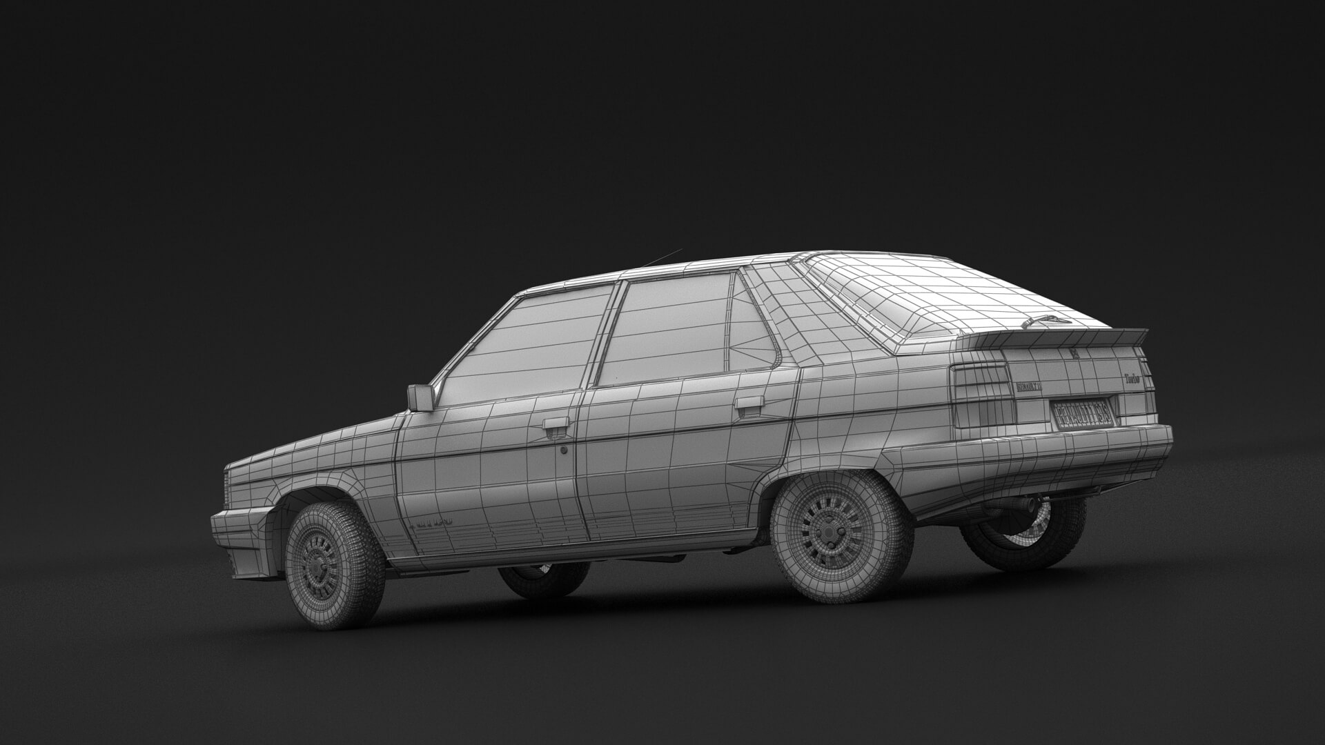 Renault 11 Turbo 1986 - 3D Model by Carmodels3D