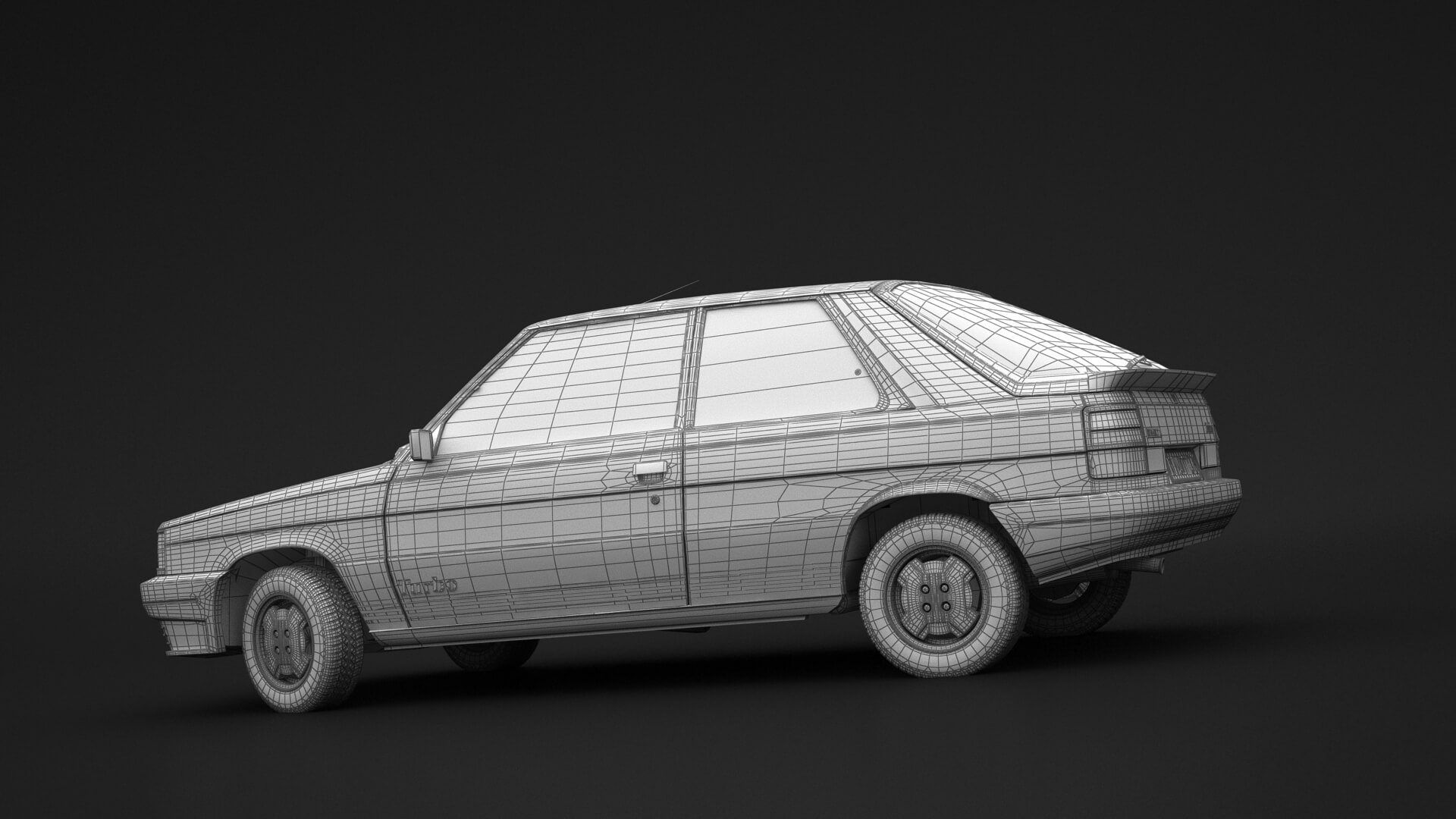 Renault 11 Turbo Coupe 1985 - 3D Model by Carmodels3D