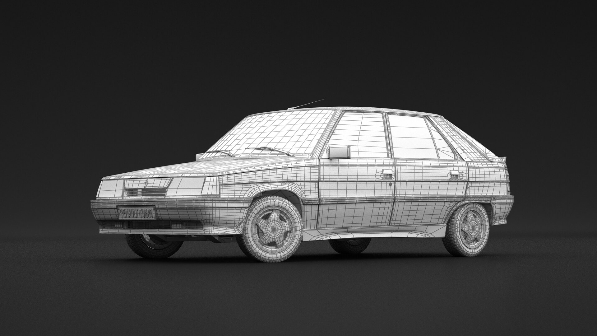 Renault 11 Turbo - 3D Model by Carmodels3D