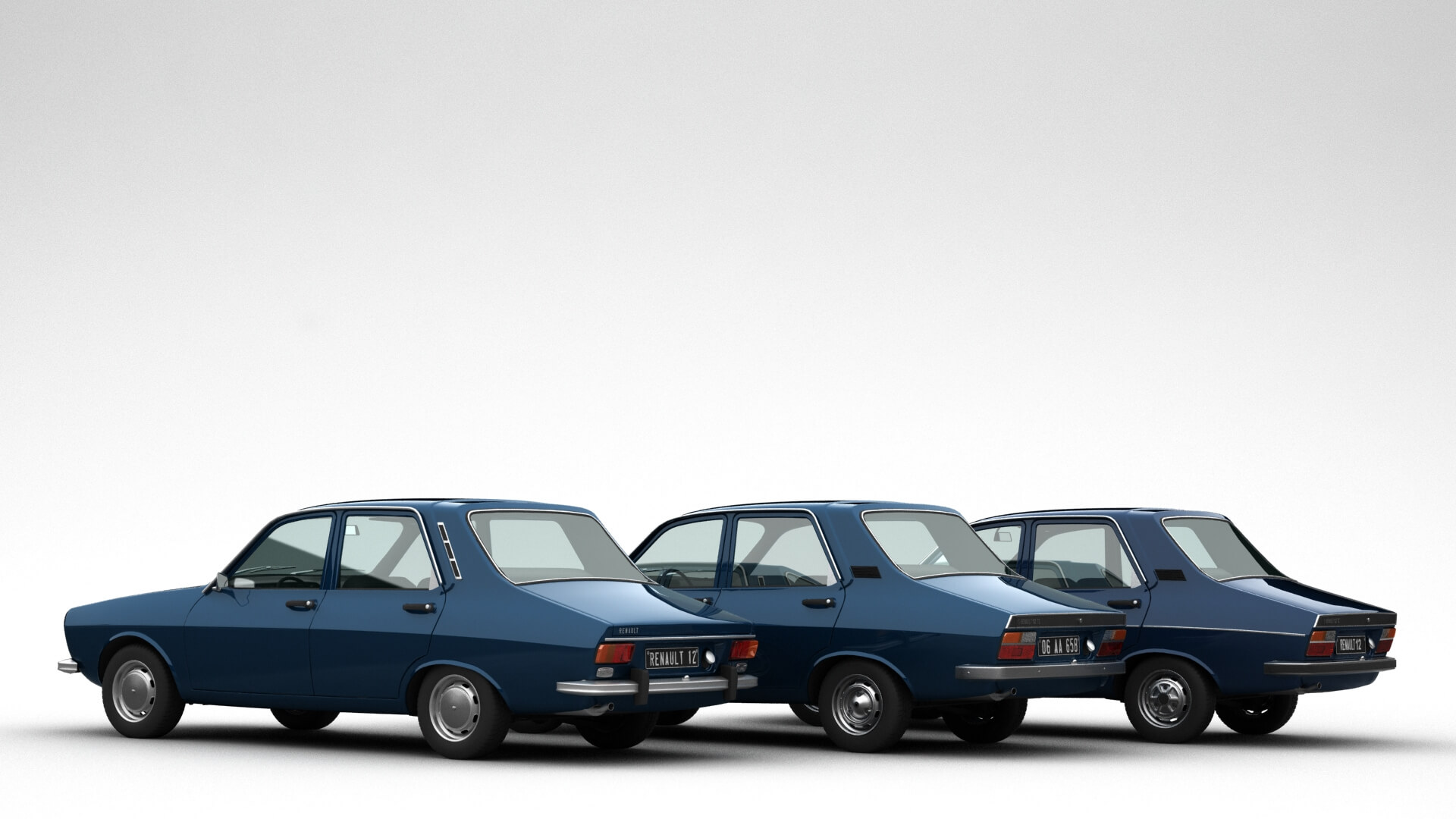 Renault 12 Tl - TS - TX Pack 3D Model by Carmodels3D
