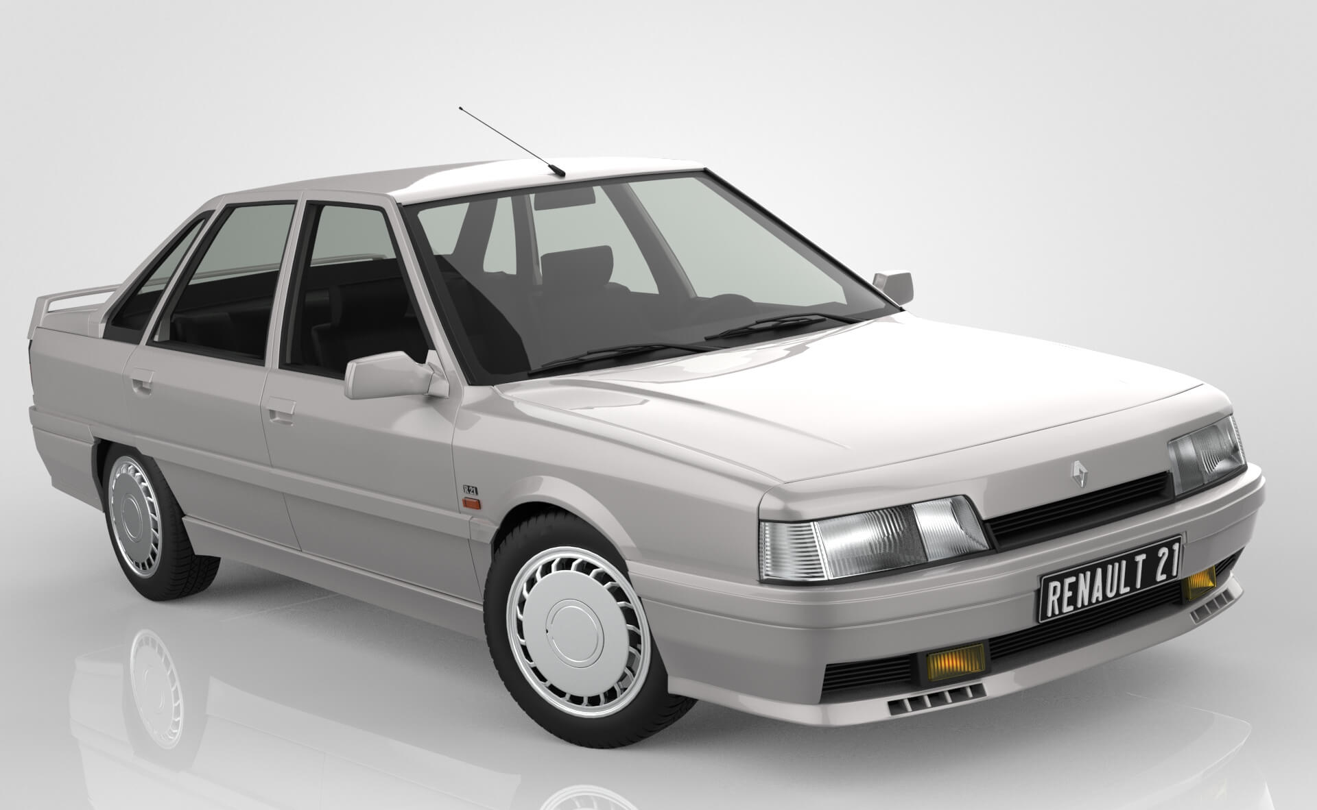 Renault 21 Turbo 1988 - 3D Model by Carmodels3D
