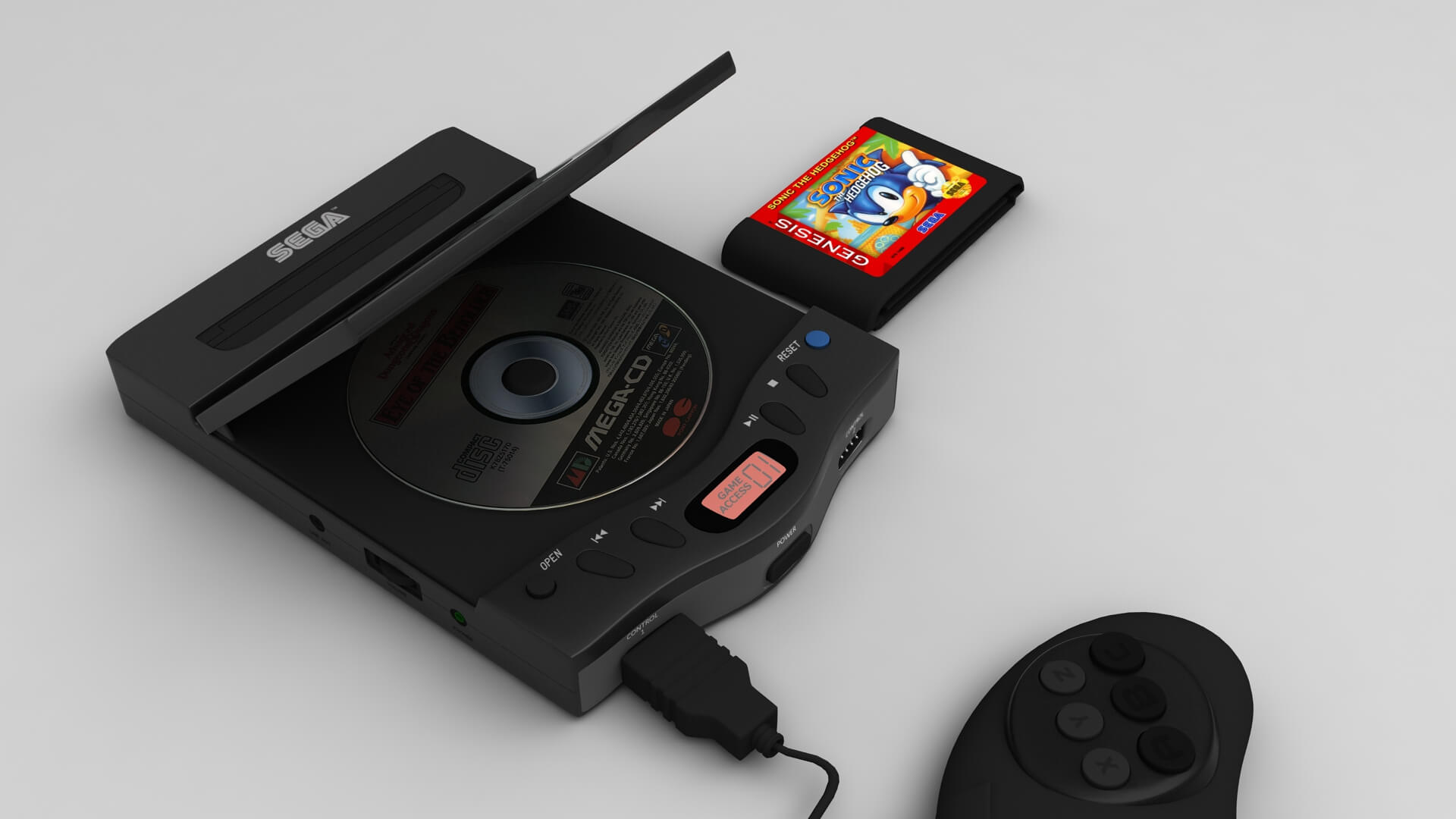 Sega Genesis Cdx - 3D Model by Carmodels3D