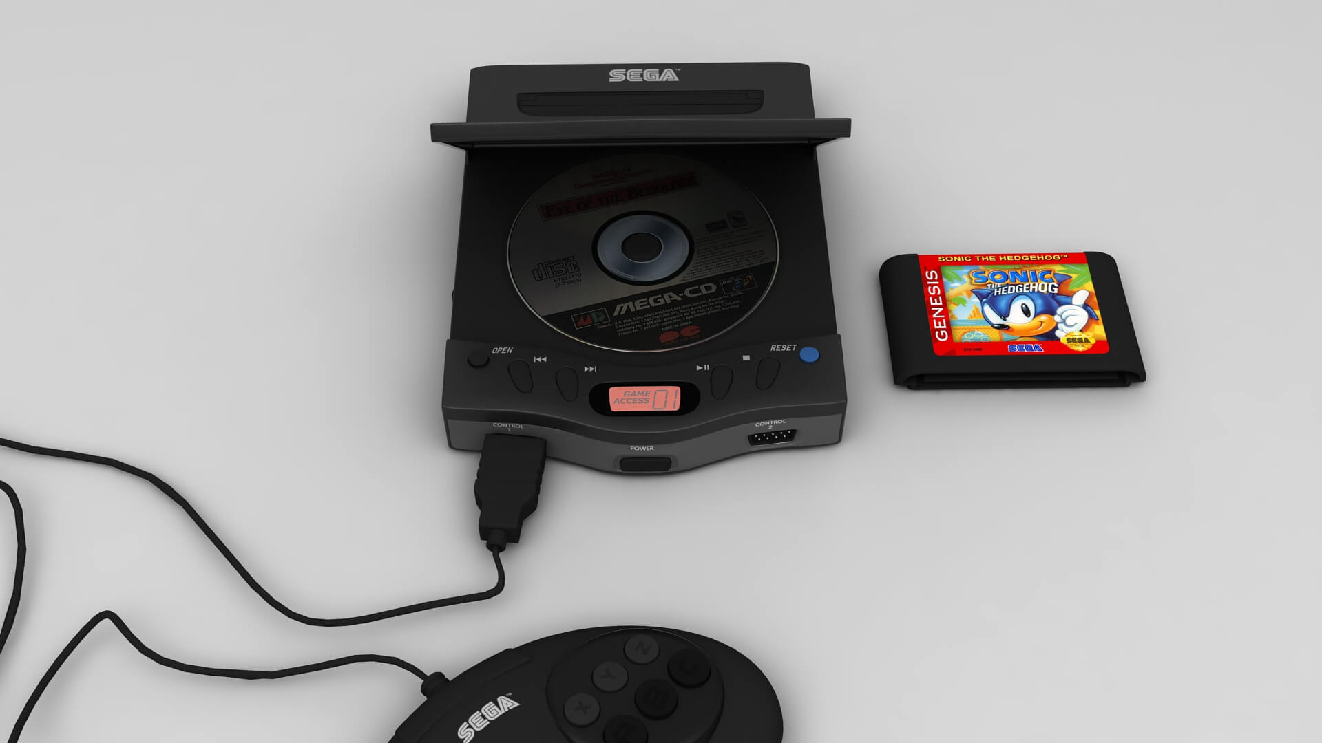 Sega Genesis Cdx - 3D Model by Carmodels3D