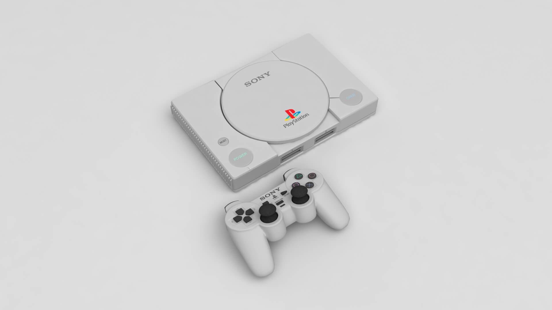 Sony Playstation 1 - 3D Model by Carmodels3D