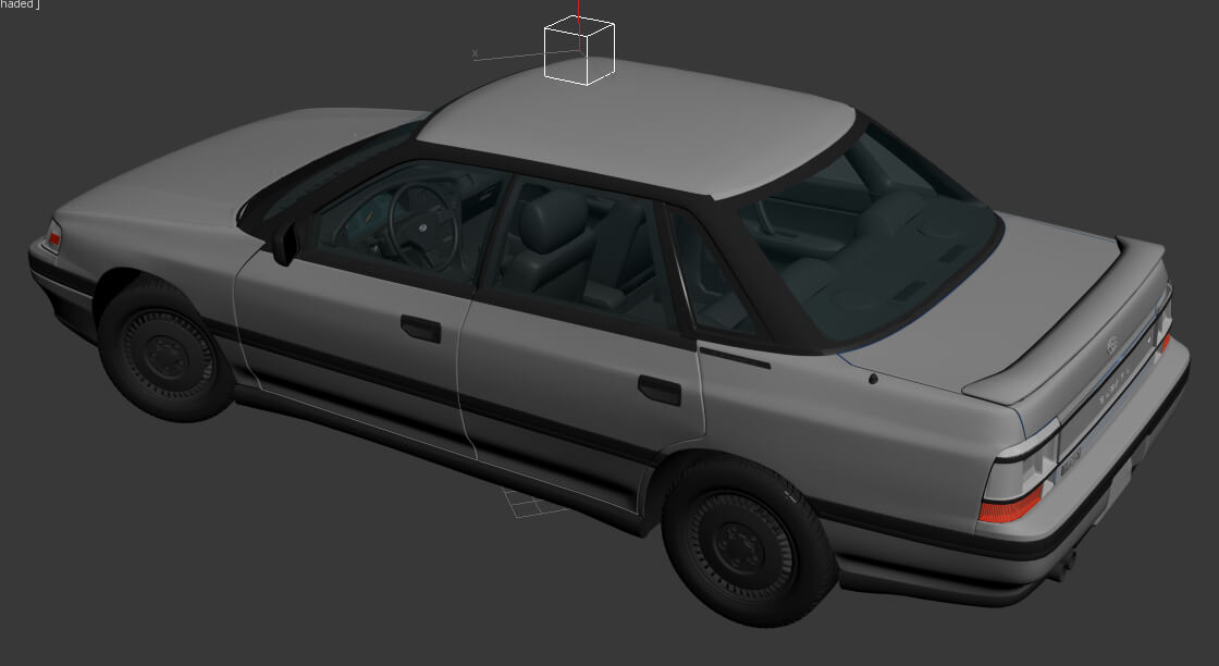 Subaru Legacy 1990 - 3D Model by Carmodels3D
