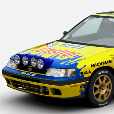 Subaru Legacy RS Rally 1992 - 3D Model by Carmodels3D