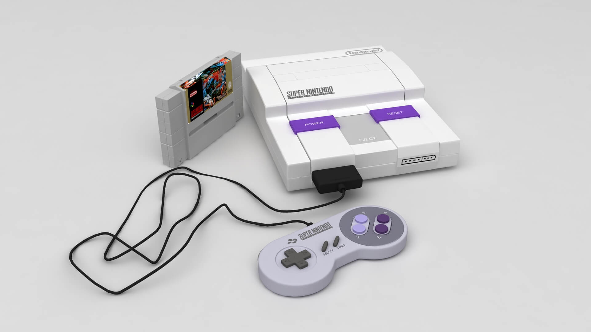 Super Nintendo Snes - 3D Model by Carmodels3D