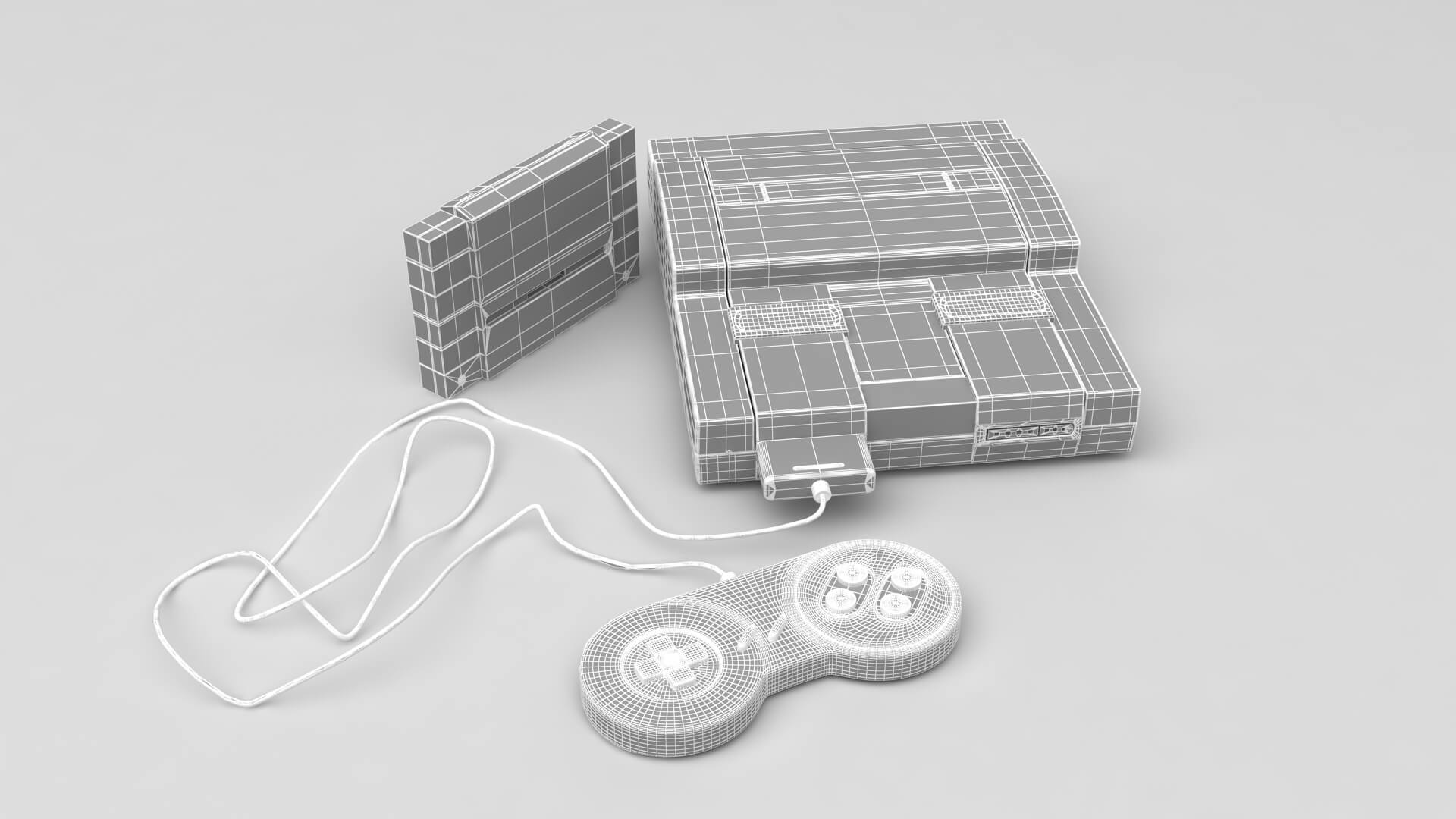 Super Nintendo Snes - 3D Model by Carmodels3D