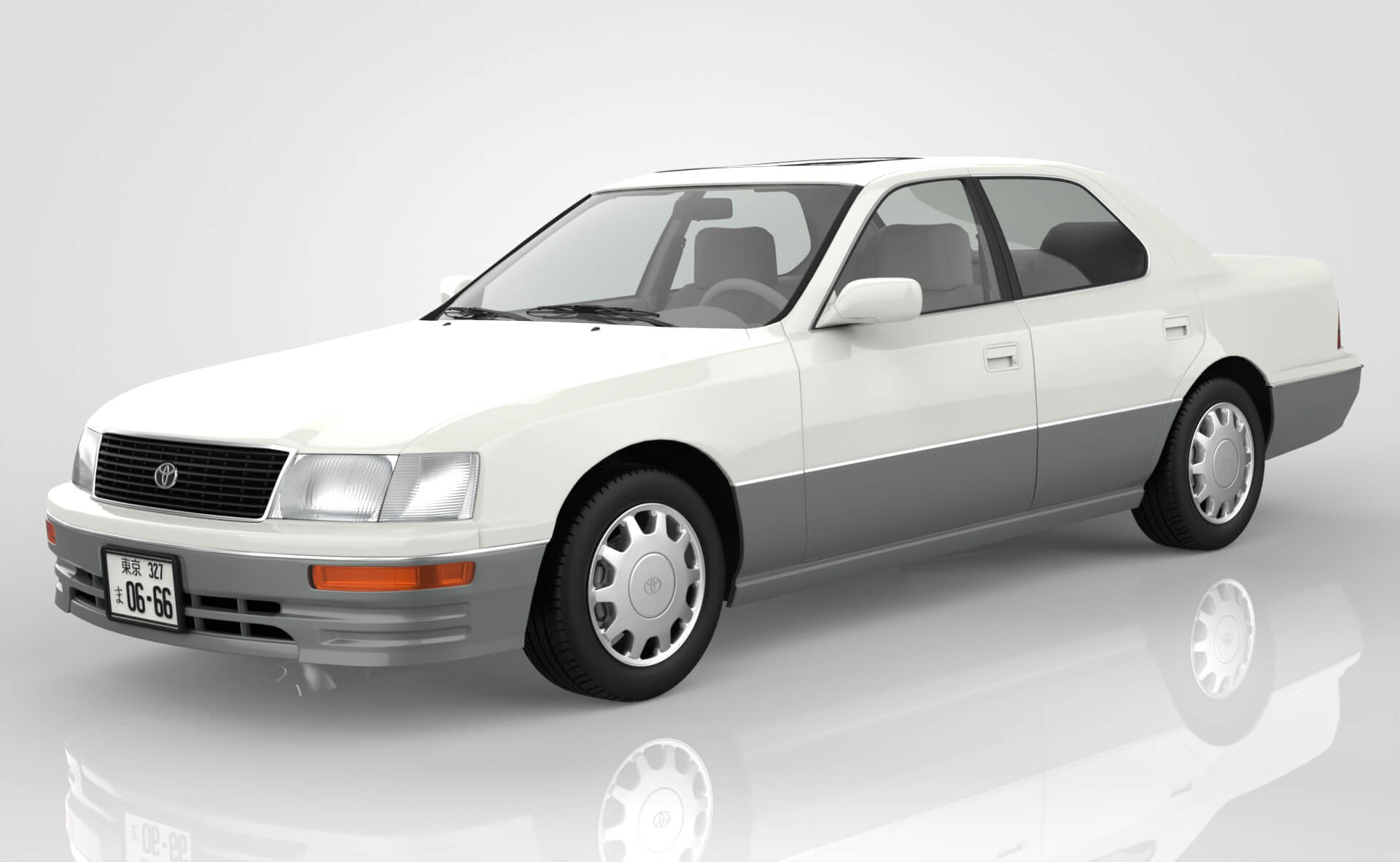 Toyota Celsior 1995 - 3D Model by Carmodels3D